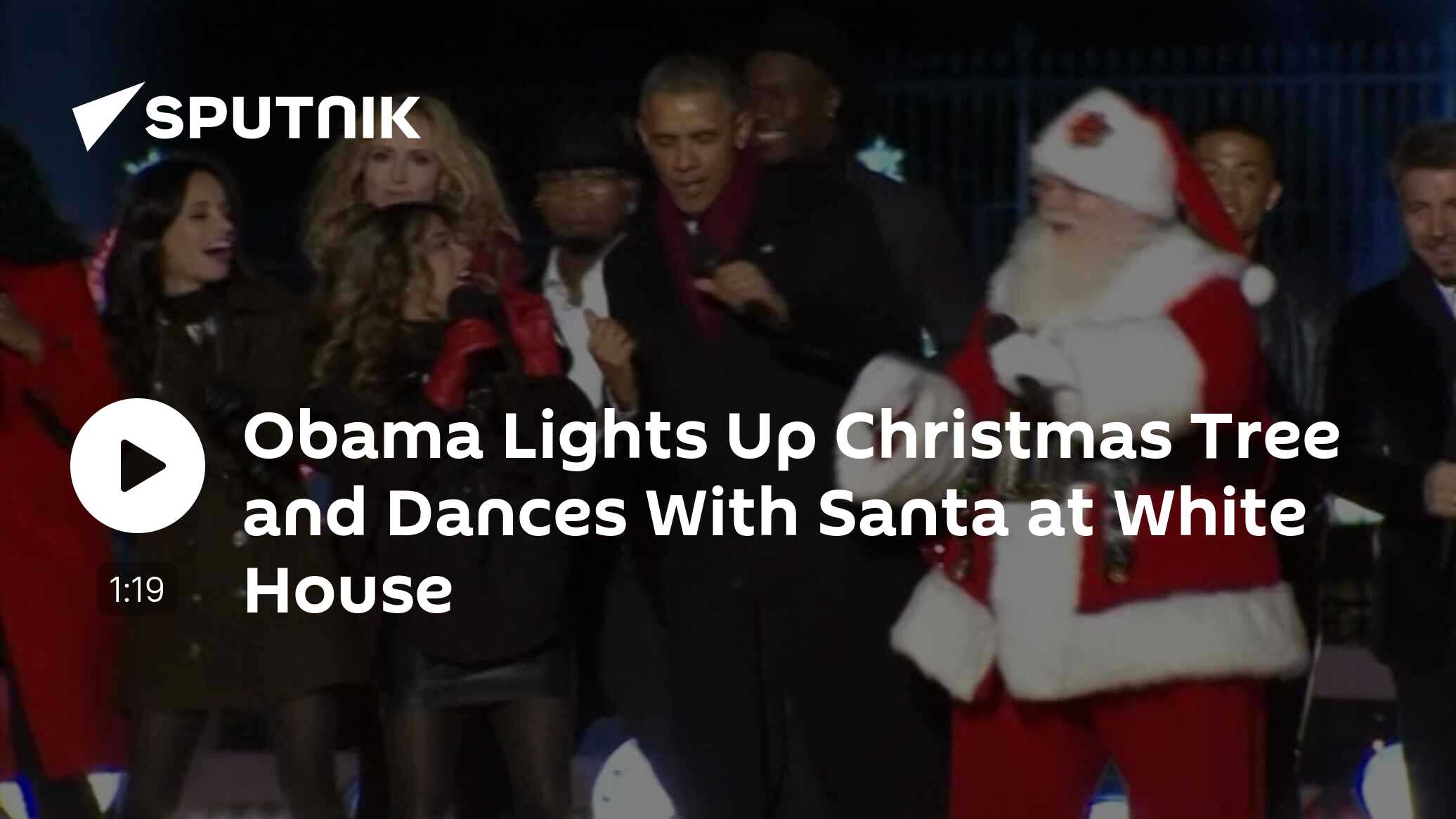 Obama Lights Up Christmas Tree and Dances With Santa at White House ...