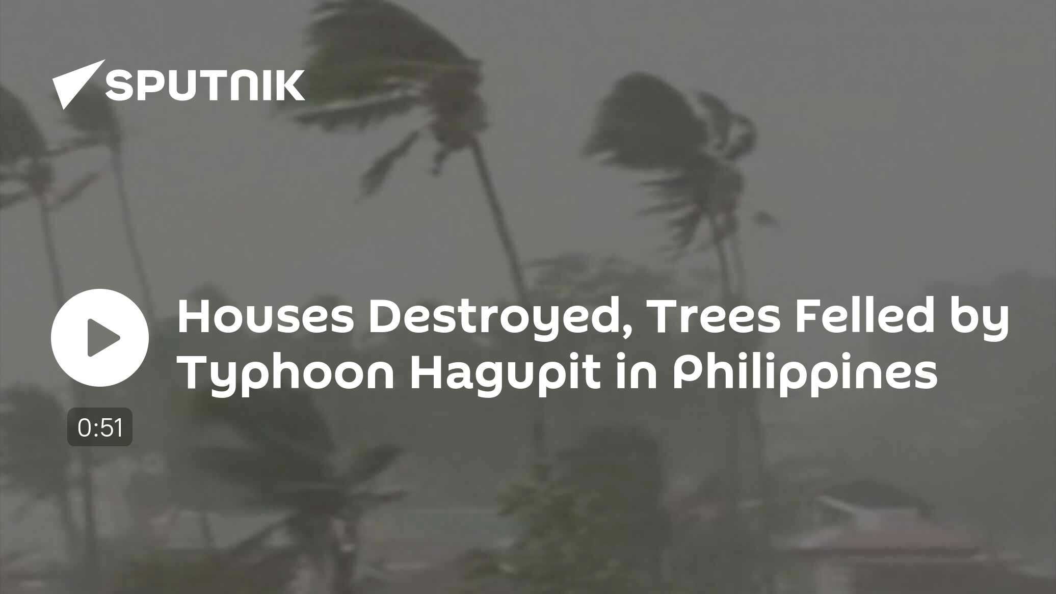 Houses Destroyed, Trees Felled by Typhoon Hagupit in Philippines - 08. ...