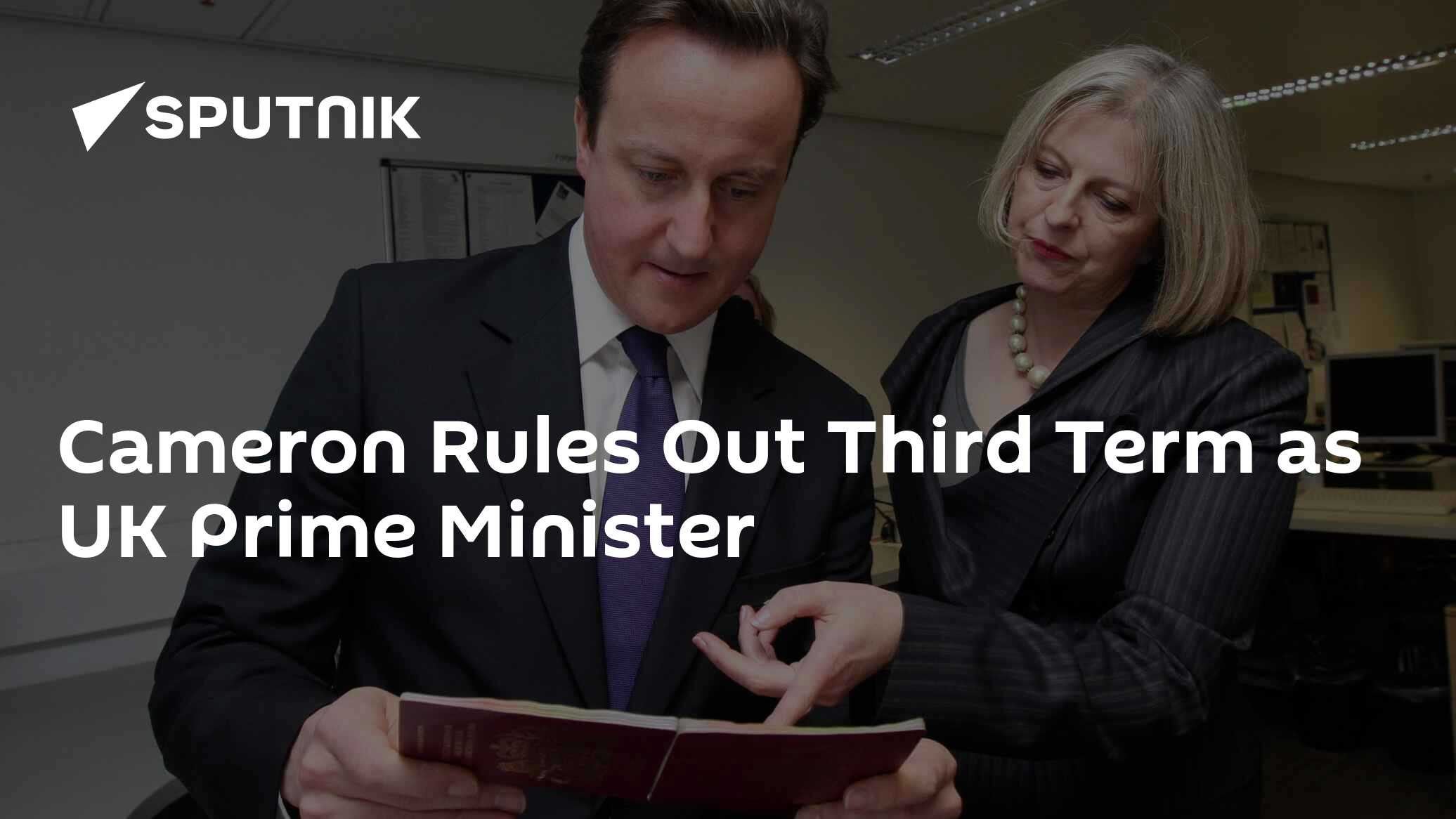 Cameron Rules Out Third Term as UK Prime Minister - 23.03.2015, Sputnik ...