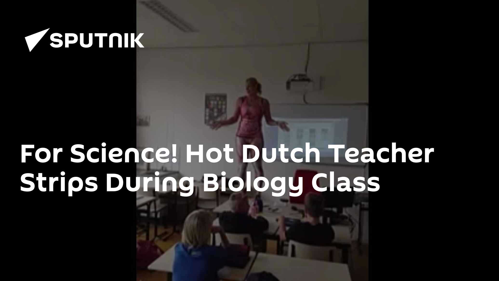 For Science Hot Dutch Teacher Strips During Biology Class 14 10 2015