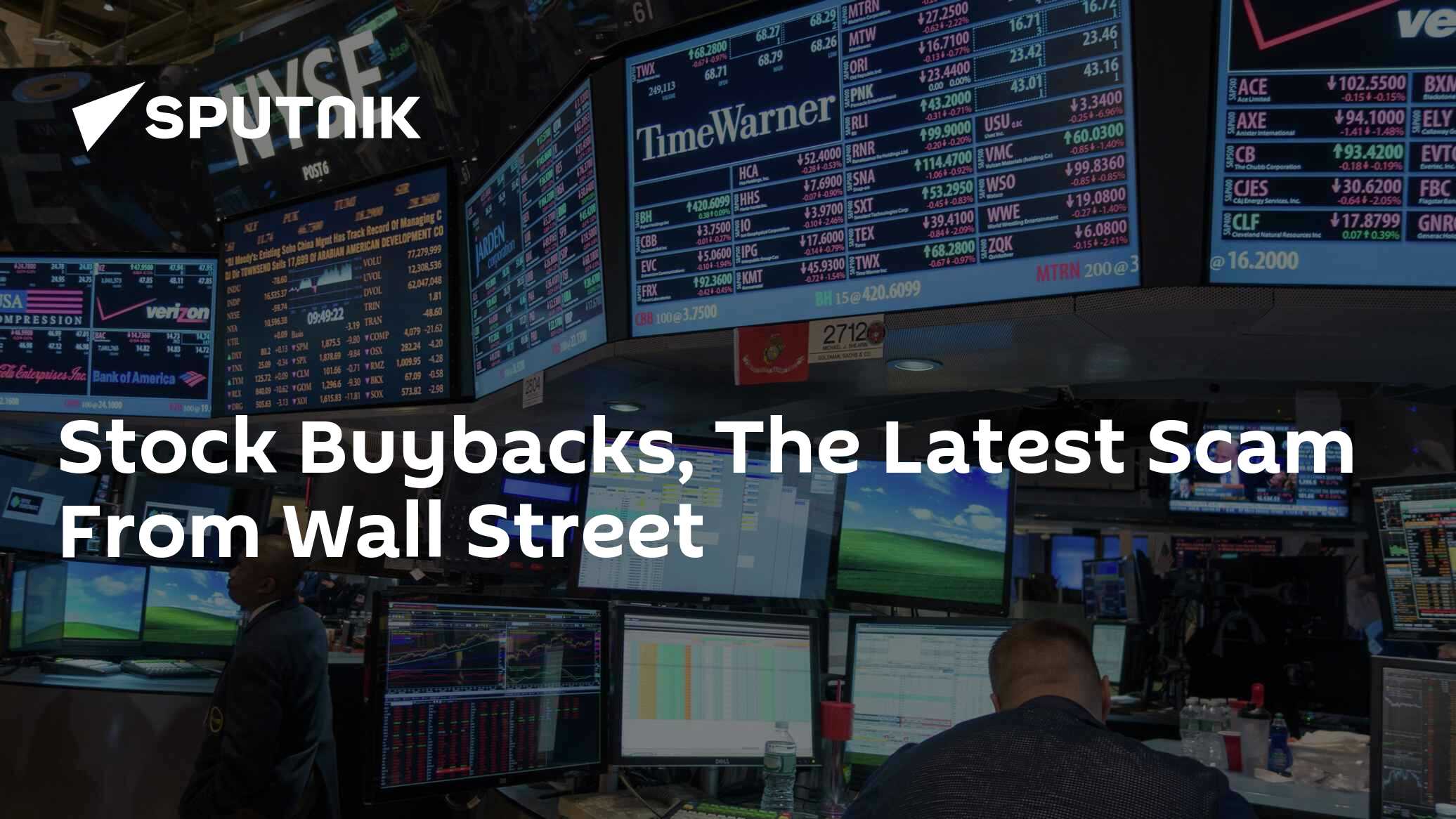 Stock Buybacks, The Latest Scam From Wall Street - 19.12.2015, Sputnik ...