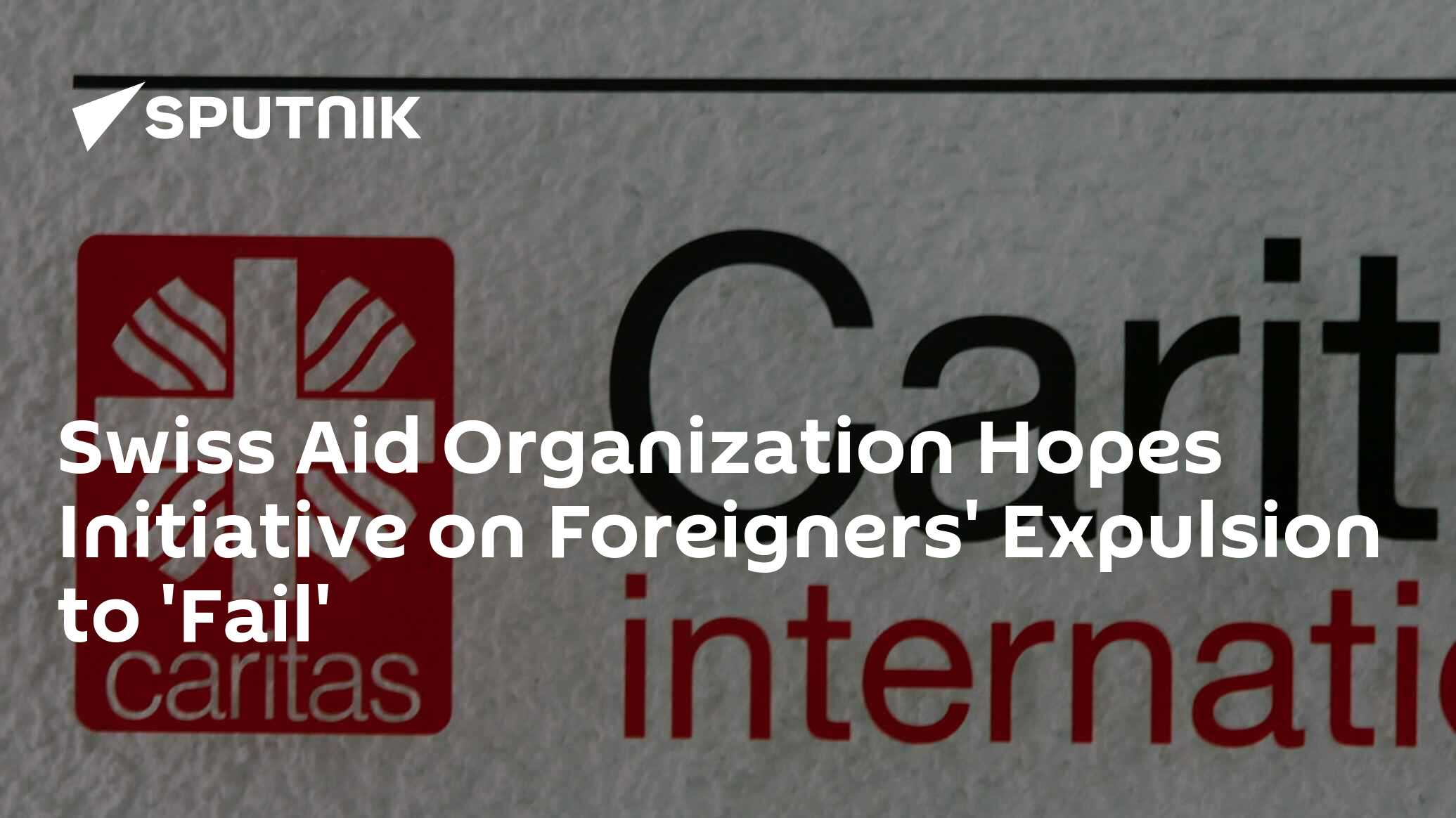 Swiss Aid Organization Hopes Initiative on Foreigners' Expulsion to ...