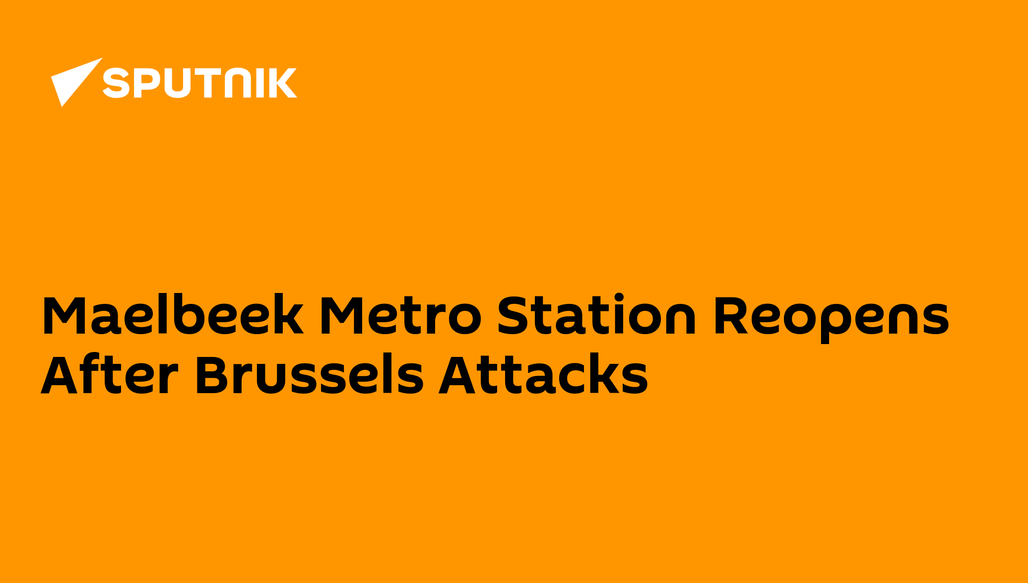 Maelbeek Metro Station Reopens After Brussels Attacks - 25.04.2016 ...