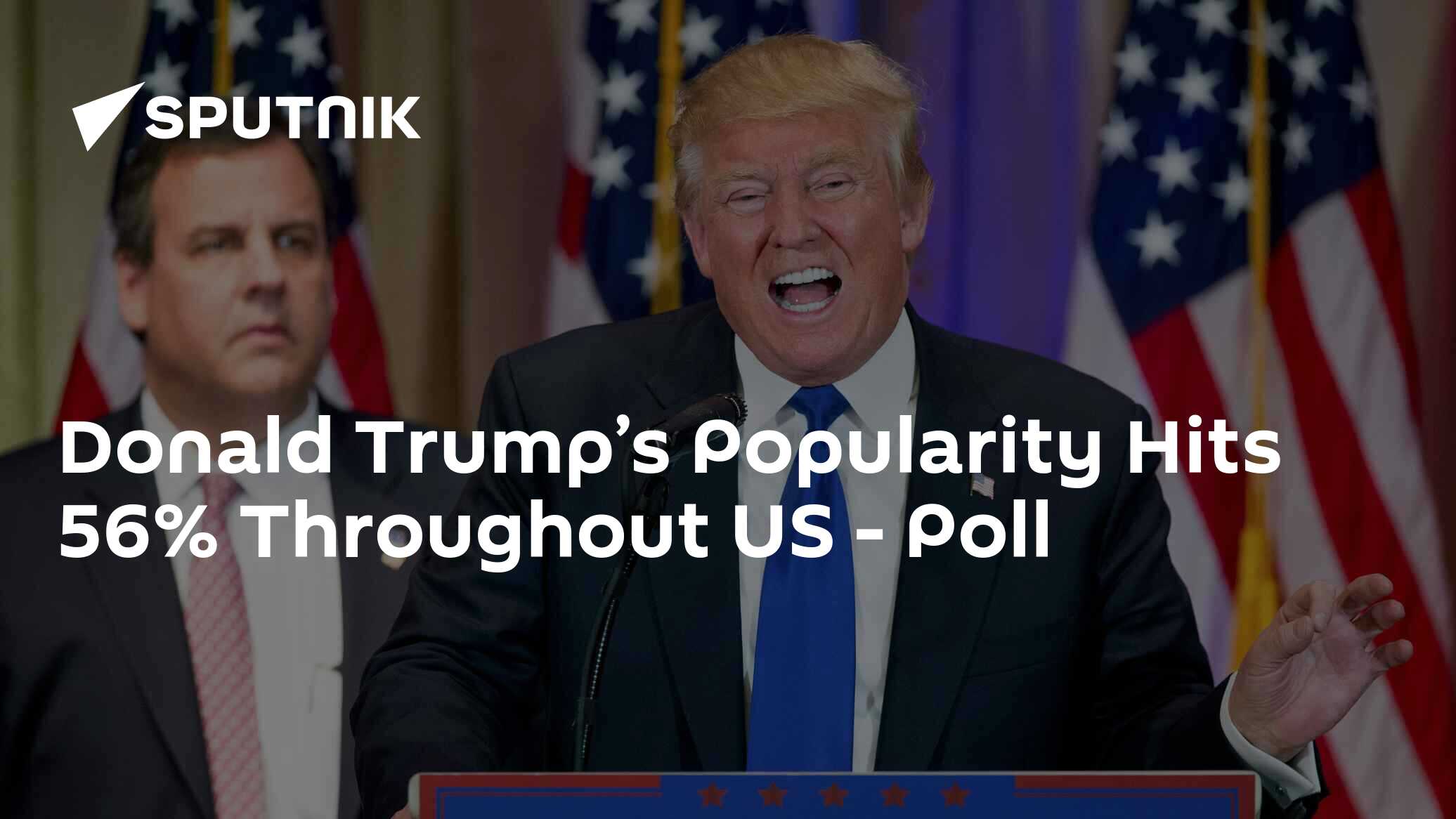 Donald Trump’s Popularity Hits 56% Throughout US - Poll - 03.05.2016 ...