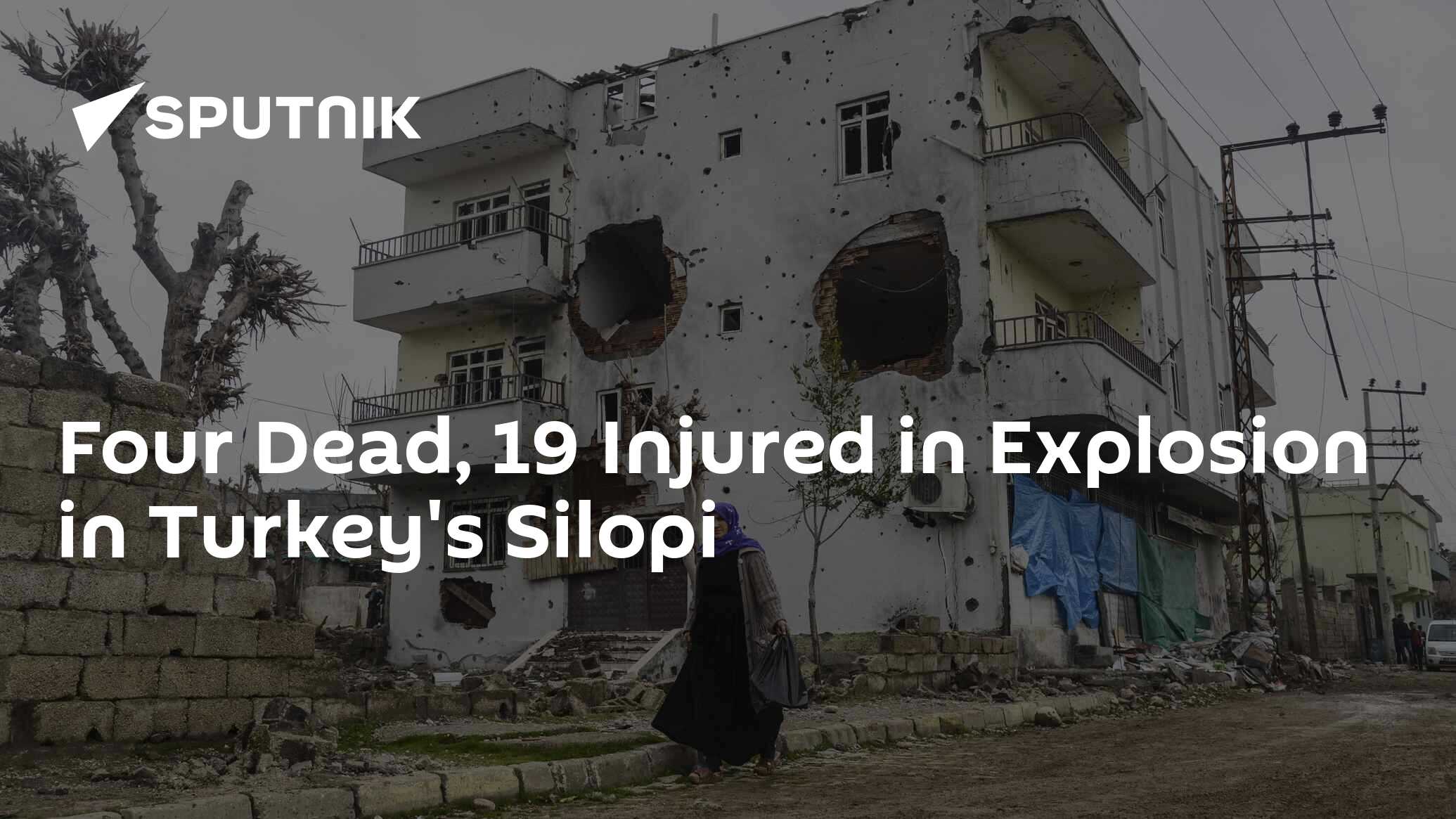 Four Dead, 19 Injured in Explosion in Turkey's Silopi - 30.05.2016 ...