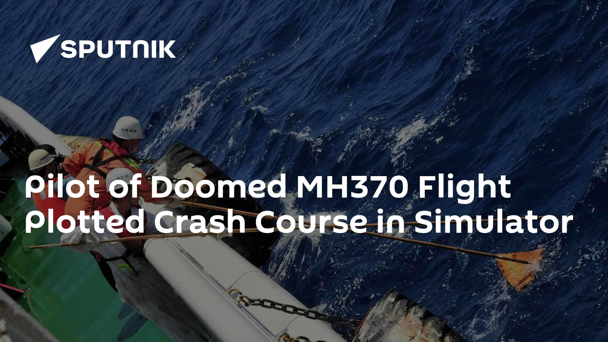 Pilot of Doomed MH370 Flight Plotted Crash Course in Simulator - 28.07. ...