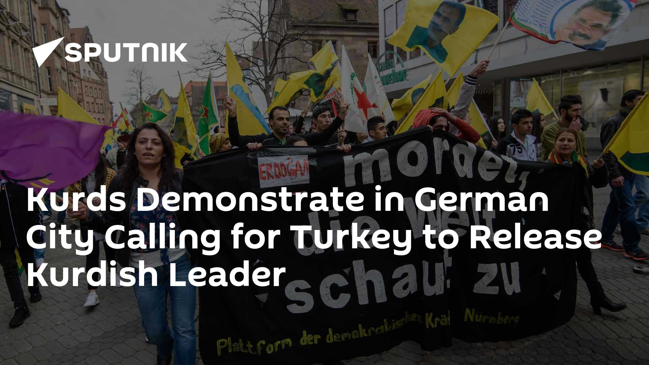 Kurds Demonstrate in German City Calling for Turkey to Release Kurdish ...
