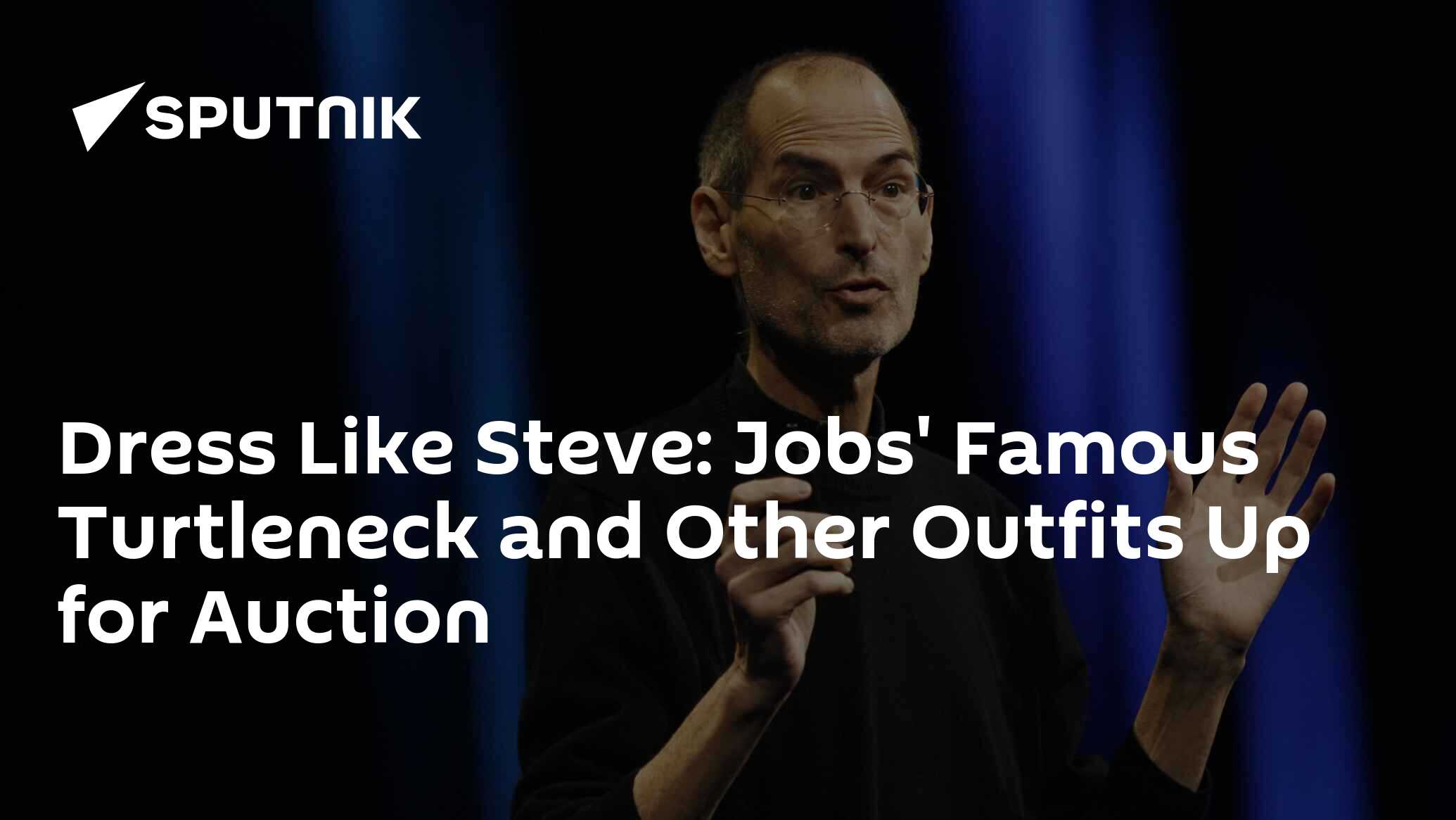 Dress Like Steve: Jobs' Famous Turtleneck and Other Outfits Up for ...