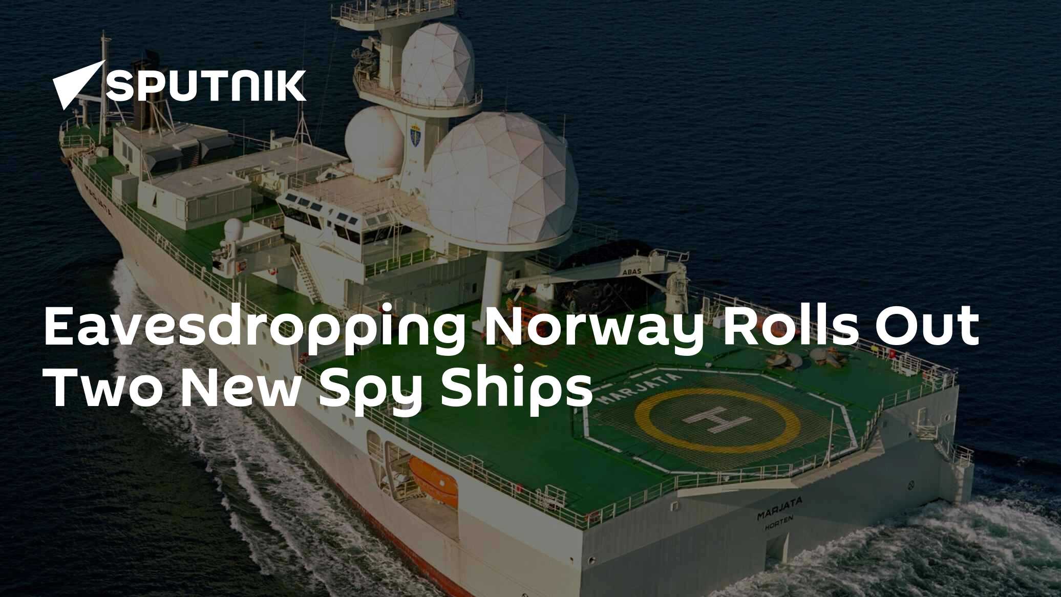 Eavesdropping Norway Rolls Out Two New Spy Ships - 28.09.2016, Sputnik ...