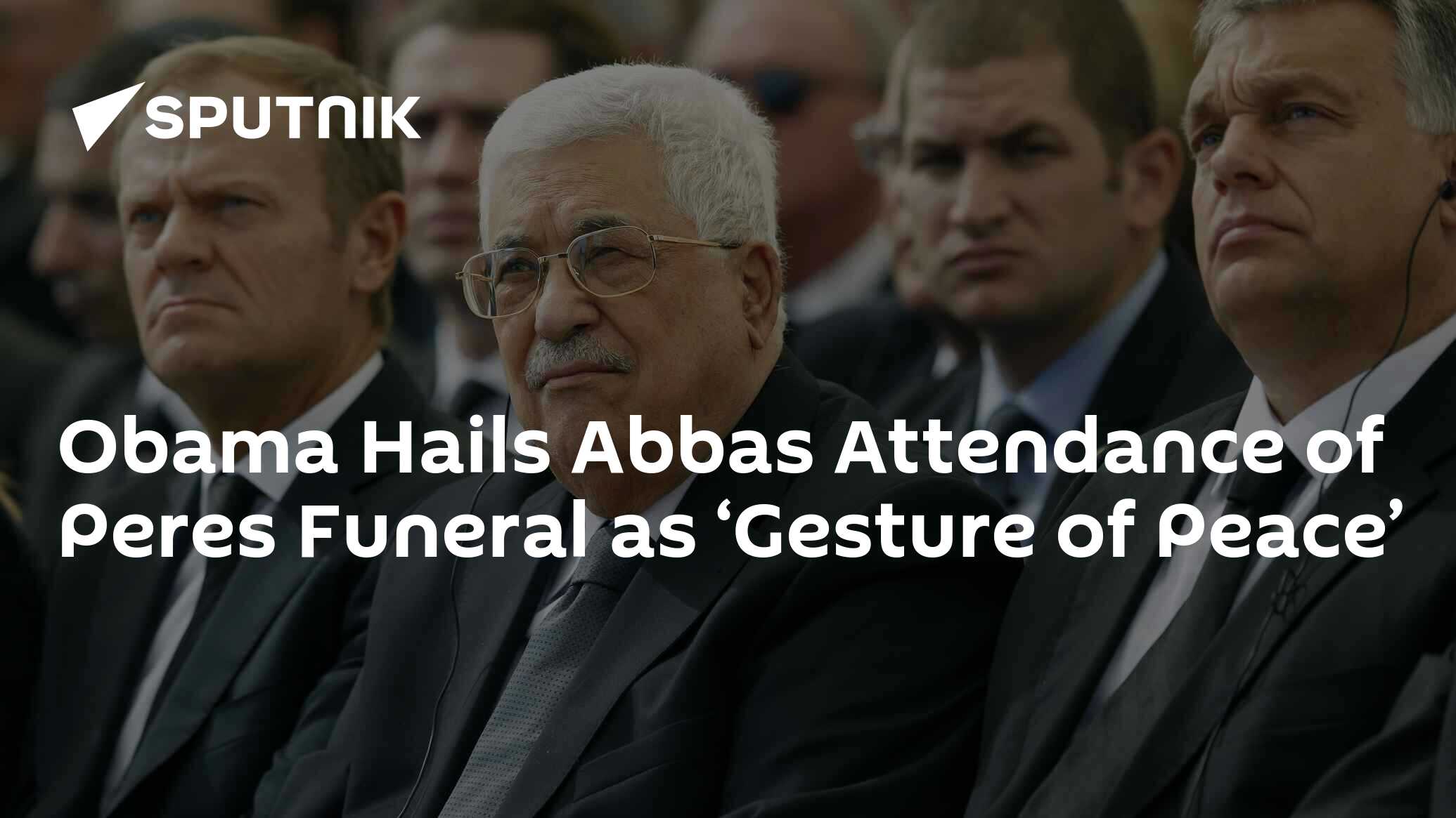 Obama Hails Abbas Attendance of Peres Funeral as ‘Gesture of Peace ...