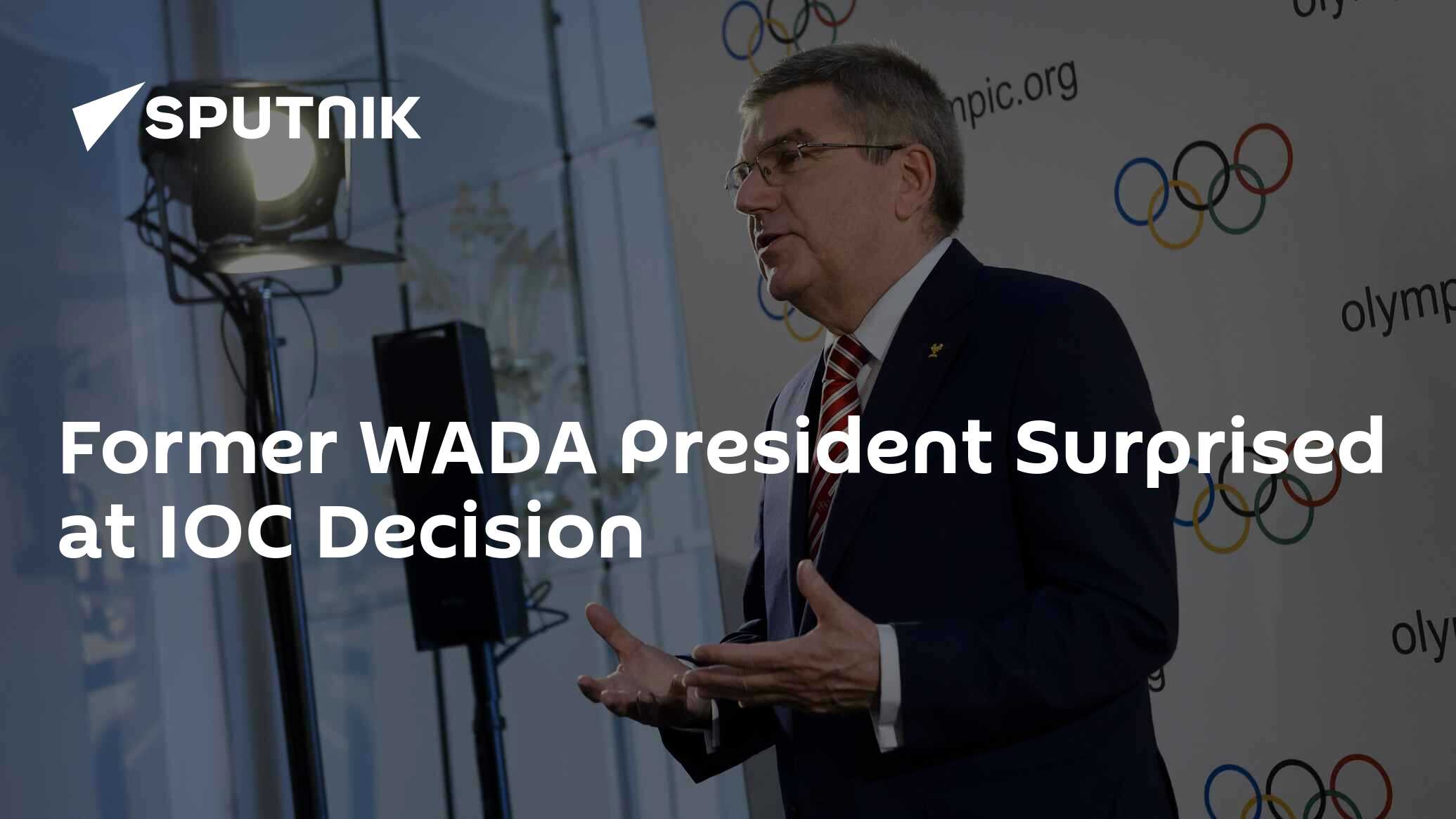 Former WADA President Surprised at IOC Decision - 30.09.2016, Sputnik ...