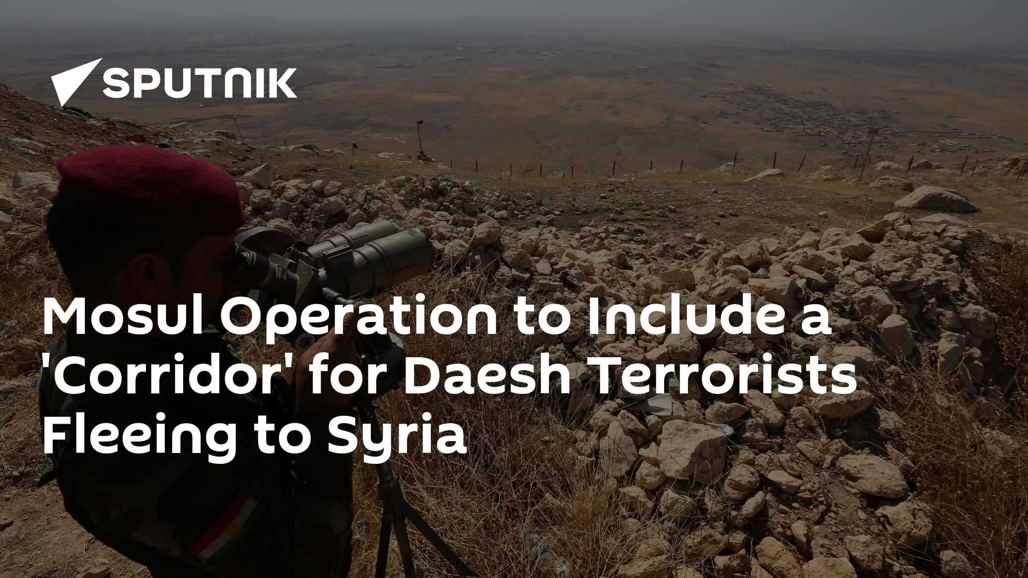 Mosul Operation to Include a 'Corridor' for Daesh Terrorists Fleeing to ...