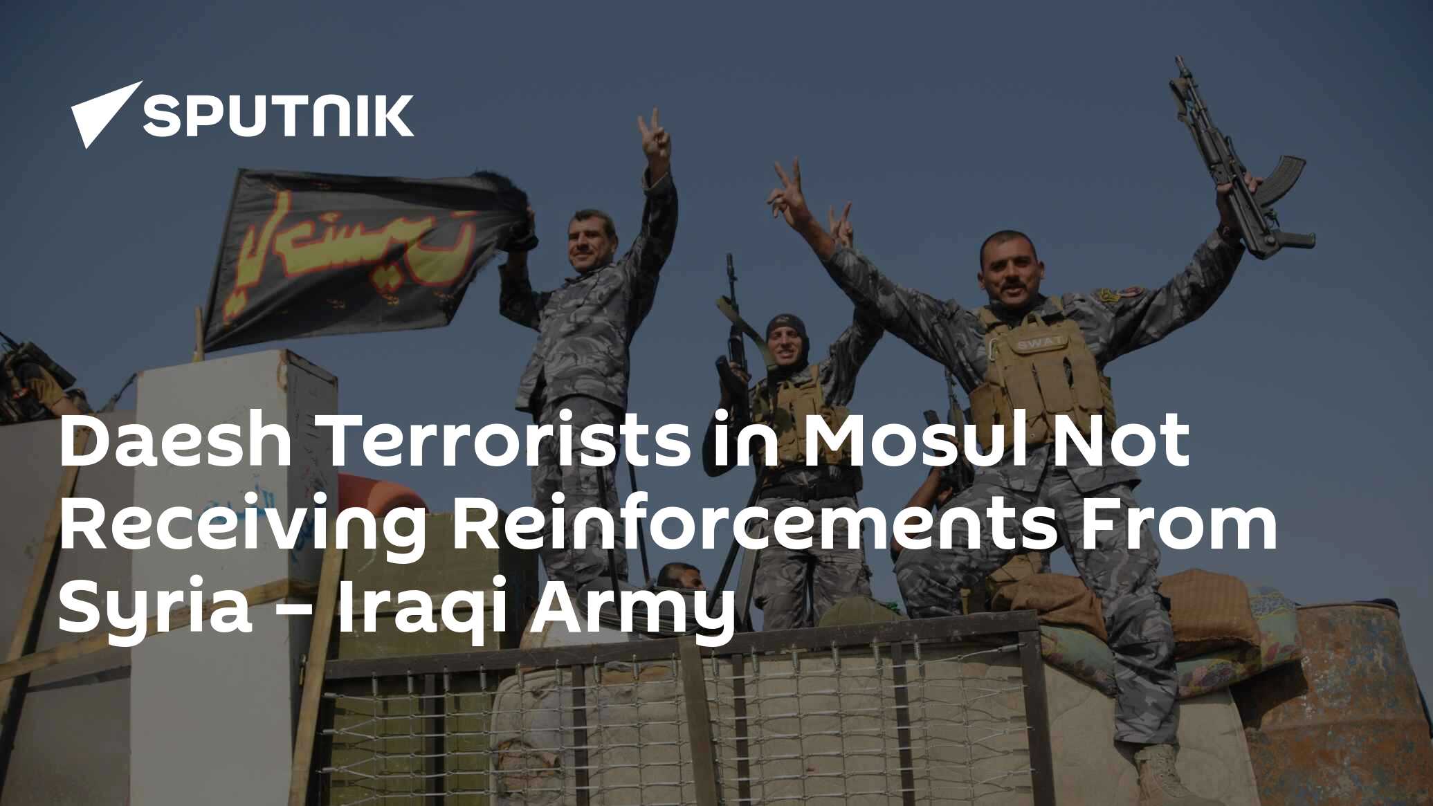 Daesh Terrorists in Mosul Not Receiving Reinforcements From Syria ...