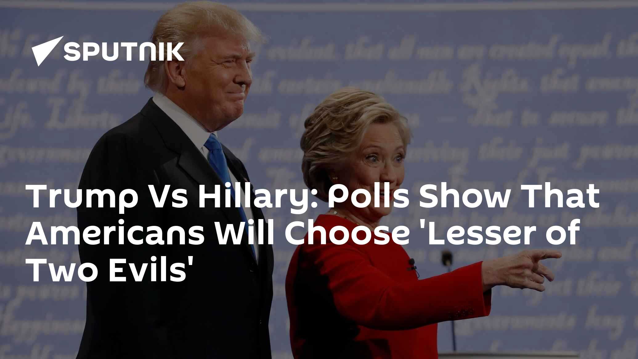 Trump Vs Hillary: Polls Show That Americans Will Choose 'Lesser of Two ...