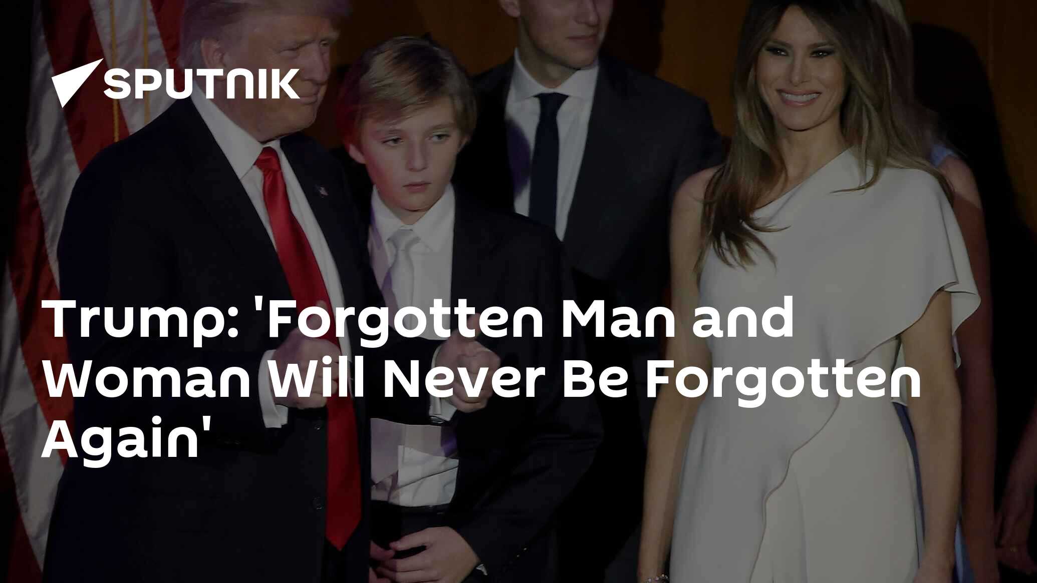 Trump: 'Forgotten Man and Woman Will Never Be Forgotten Again' - 09.11.2016, Sputnik International