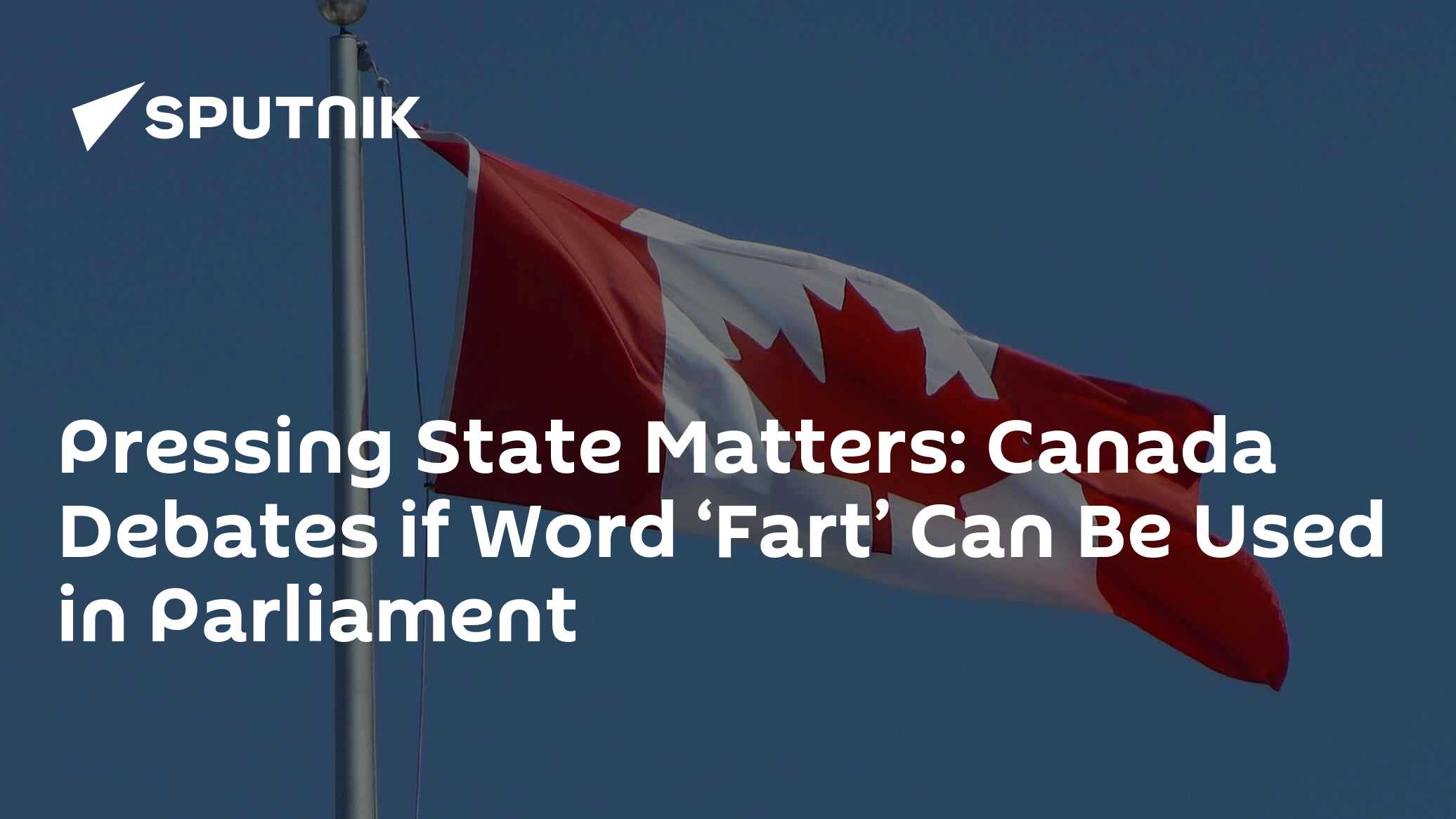 Pressing State Matters: Canada Debates if Word ‘Fart’ Can Be Used in ...