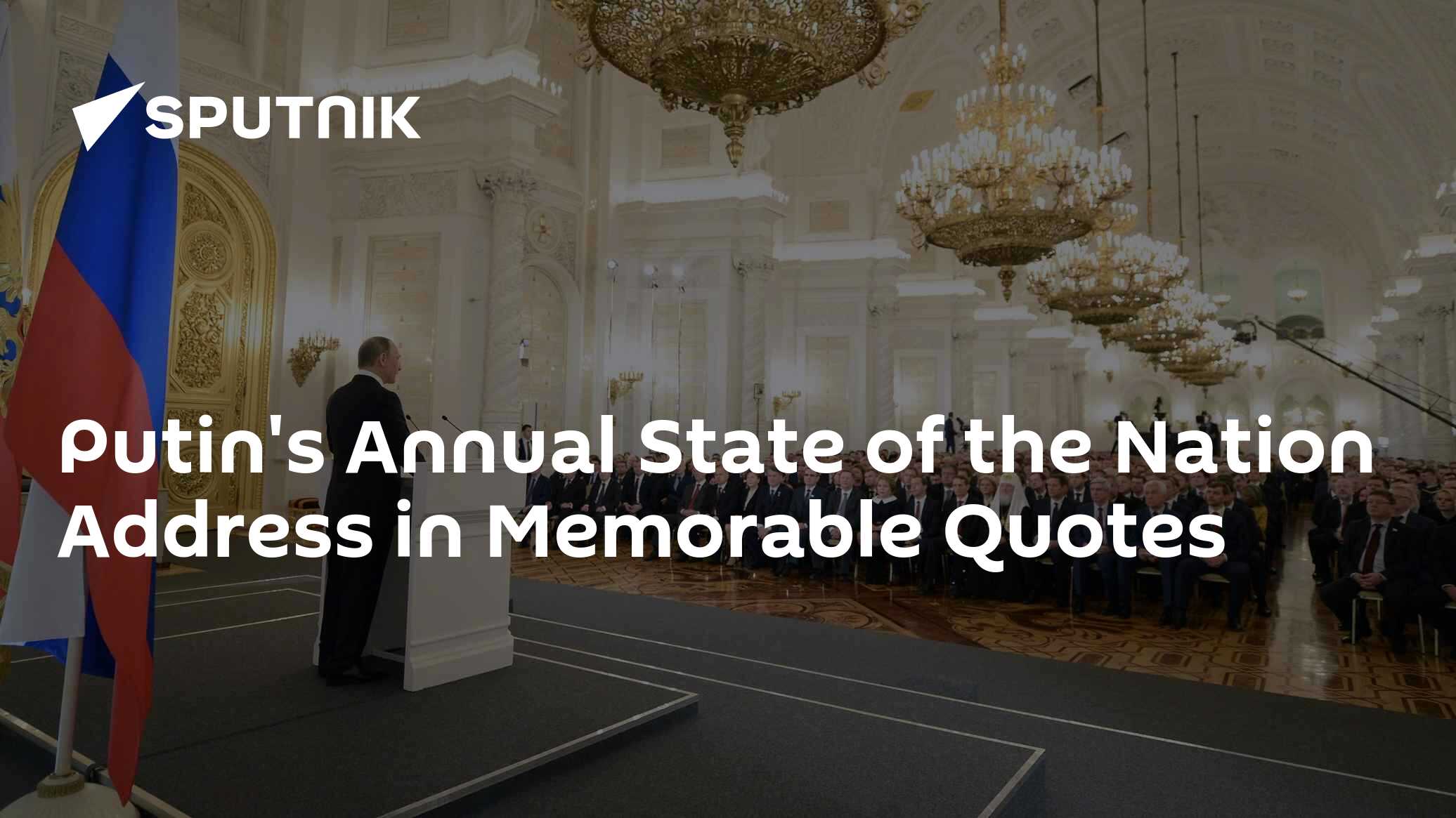Putin's Annual State of the Nation Address in Memorable Quotes - 30.11. ...