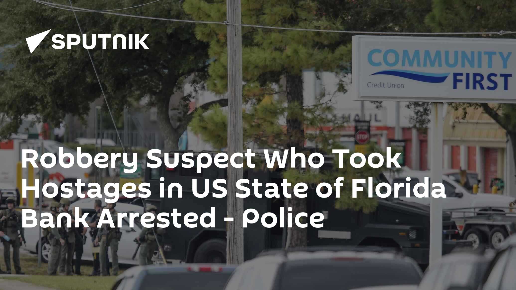 Robbery Suspect Who Took Hostages in US State of Florida Bank Arrested ...