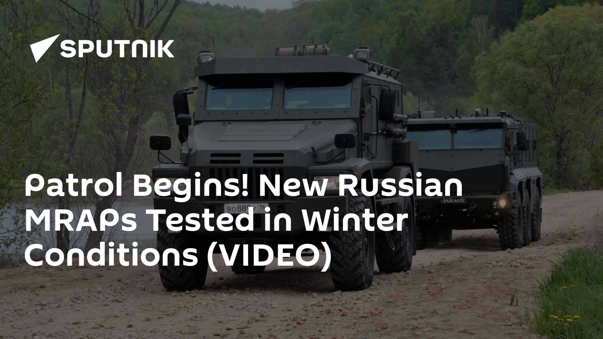 Patrol Begins! New Russian MRAPs Tested in Winter Conditions (VIDEO ...