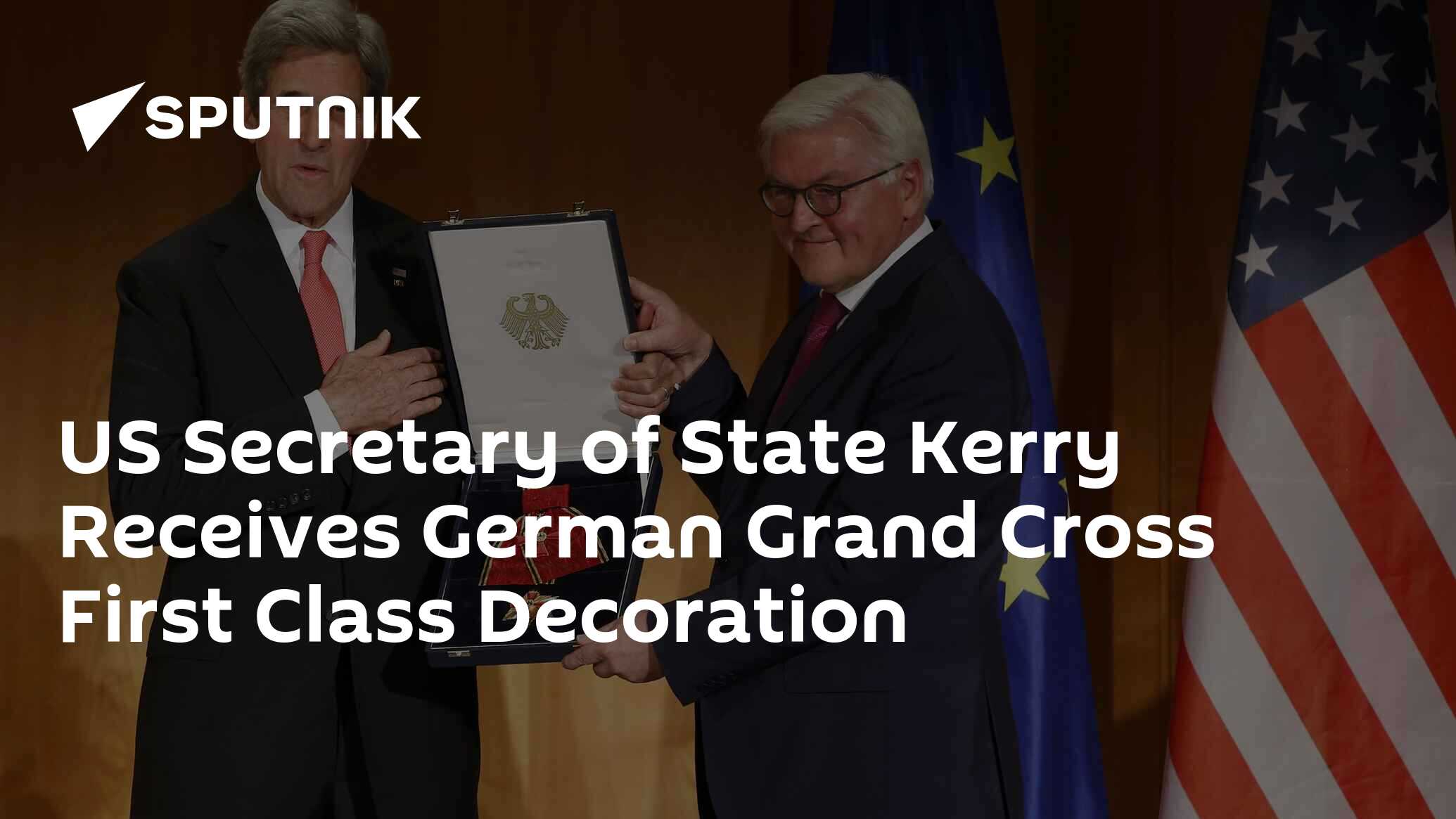 US Secretary of State Kerry Receives German Grand Cross First Class ...