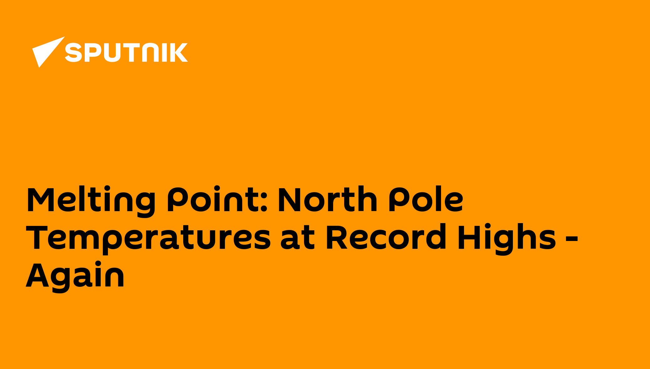 Melting Point: North Pole Temperatures at Record Highs - Again - 21.12. ...
