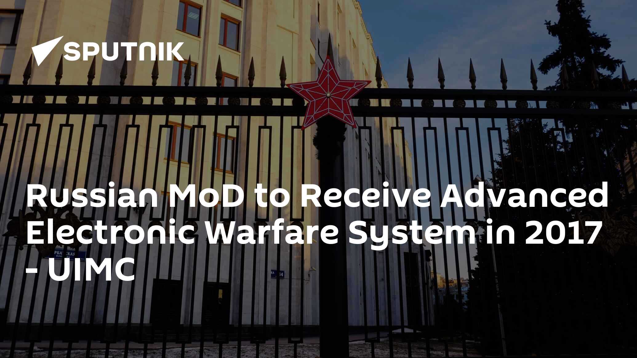 Russian MoD to Receive Advanced Electronic Warfare System in 2017 ...