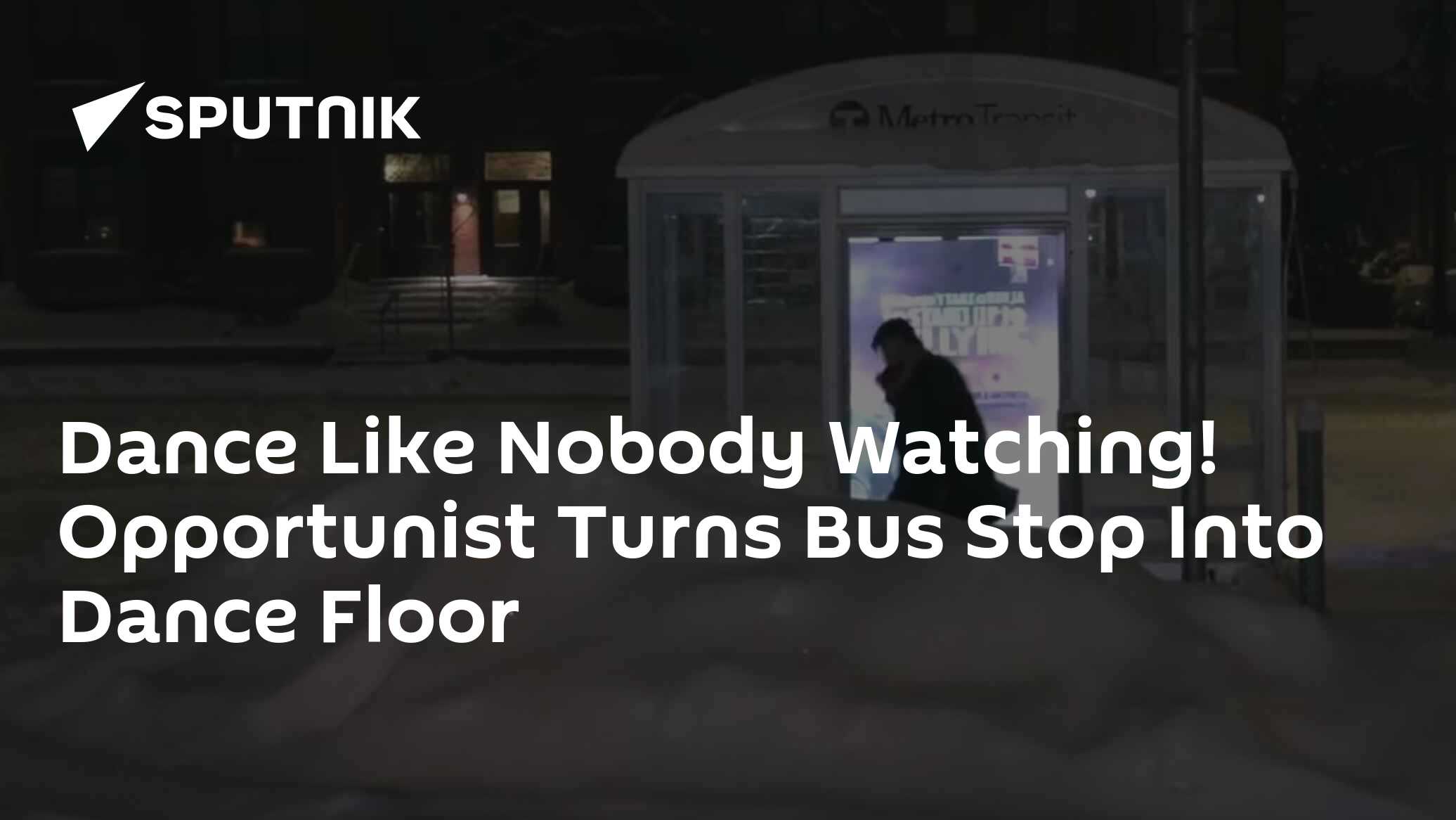 Dance Like Nobody Watching! Opportunist Turns Bus Stop Into Dance Floor ...