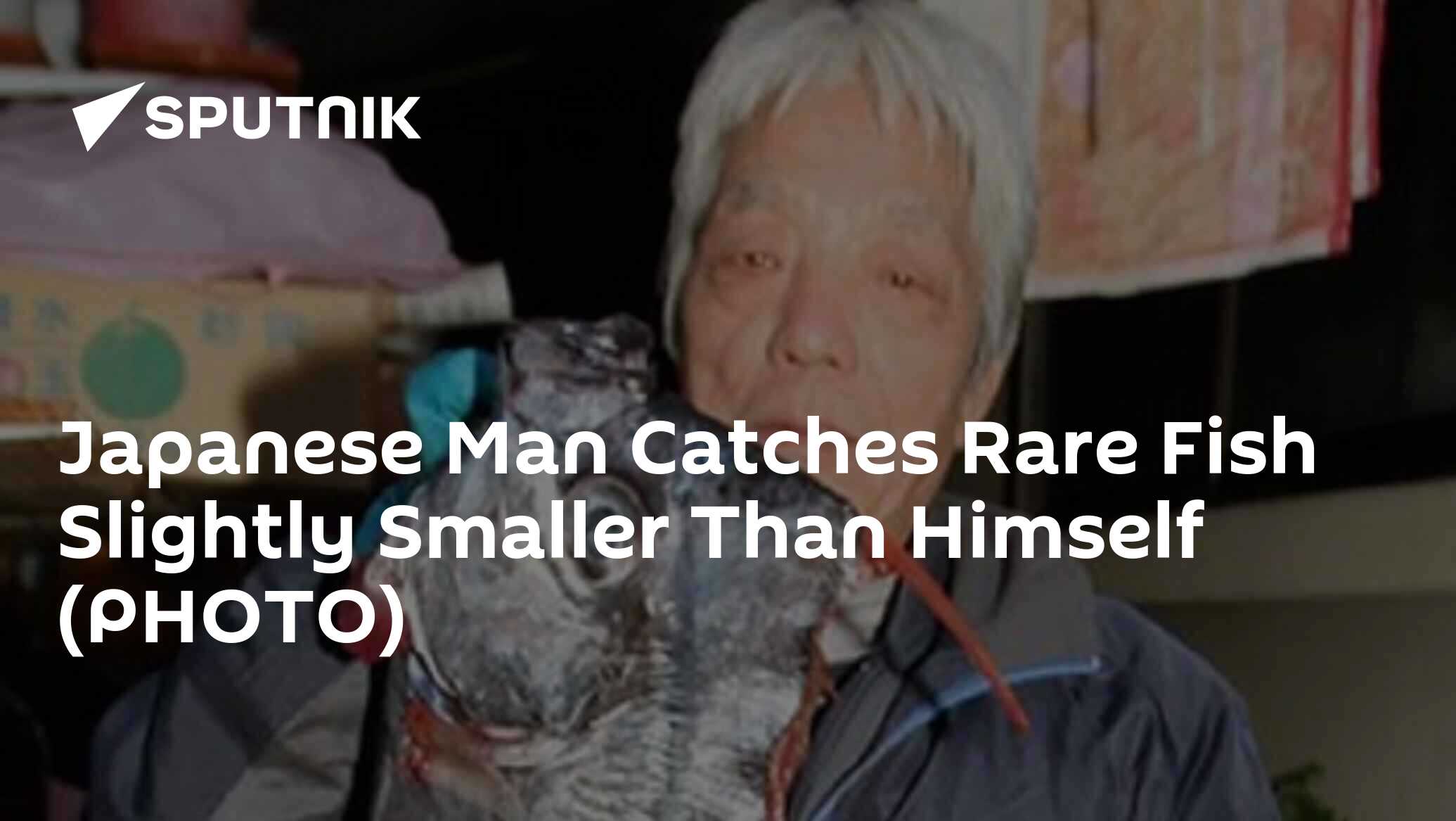 Japanese Man Catches Rare Fish Slightly Smaller Than Himself (PHOTO ...