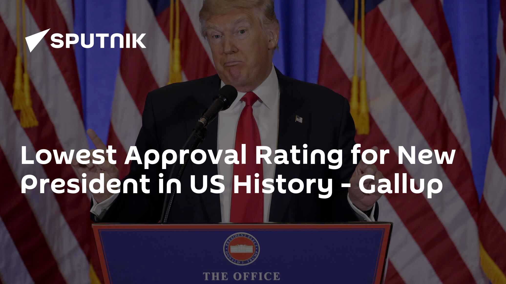 Lowest Approval Rating for New President in US History - Gallup - 24.01 ...