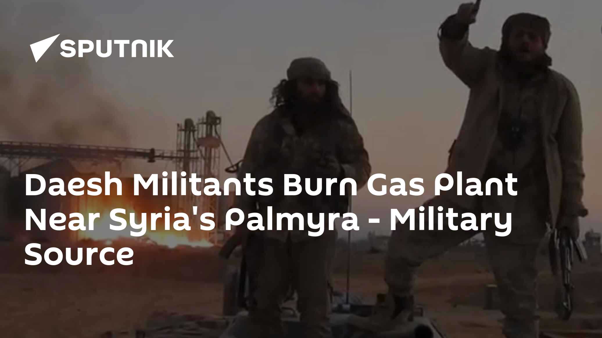 Daesh Militants Burn Gas Plant Near Syria's Palmyra - Military Source ...