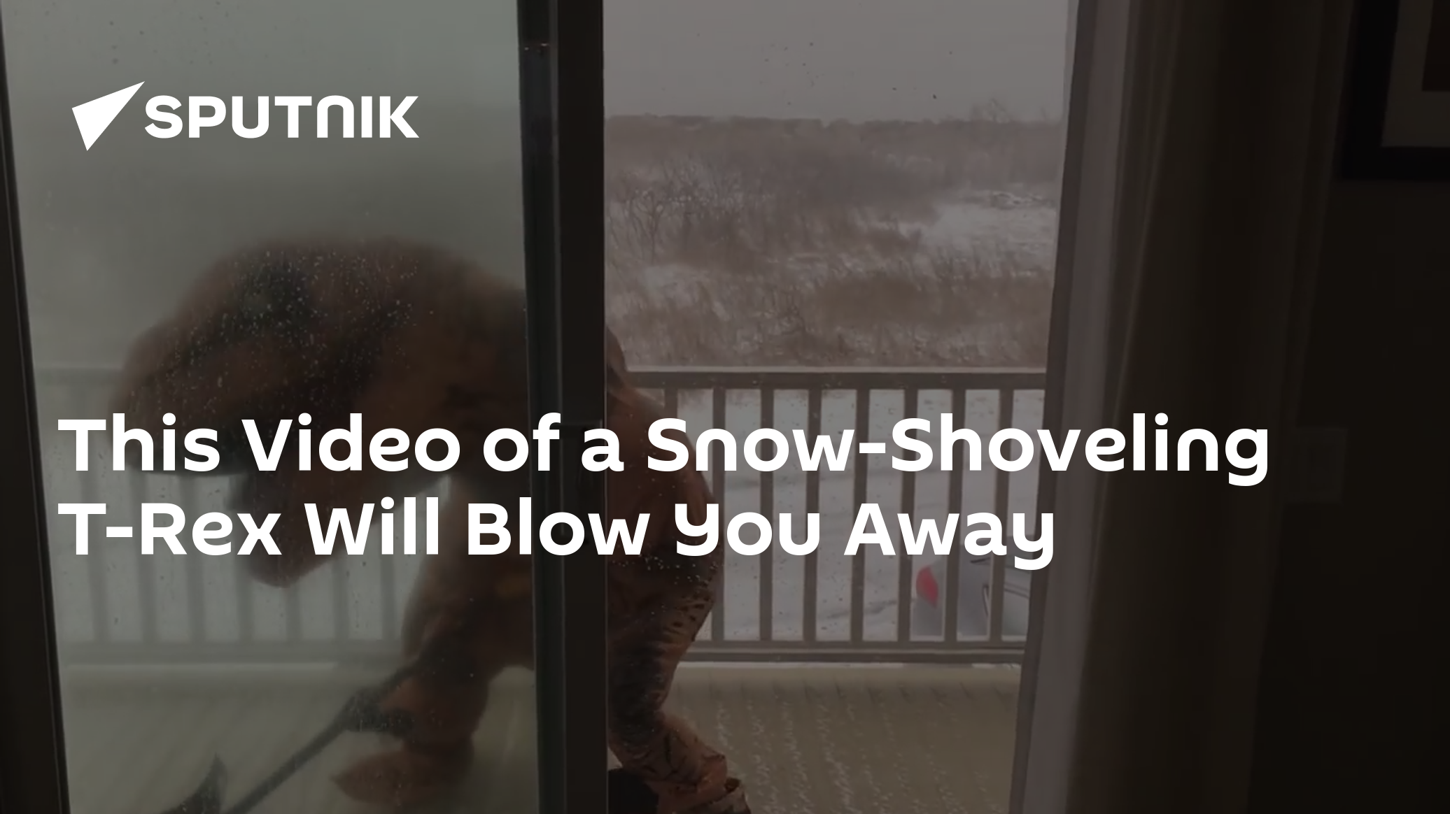 This Video of a Snow-Shoveling T-Rex Will Blow You Away - 11.02.2017 ...