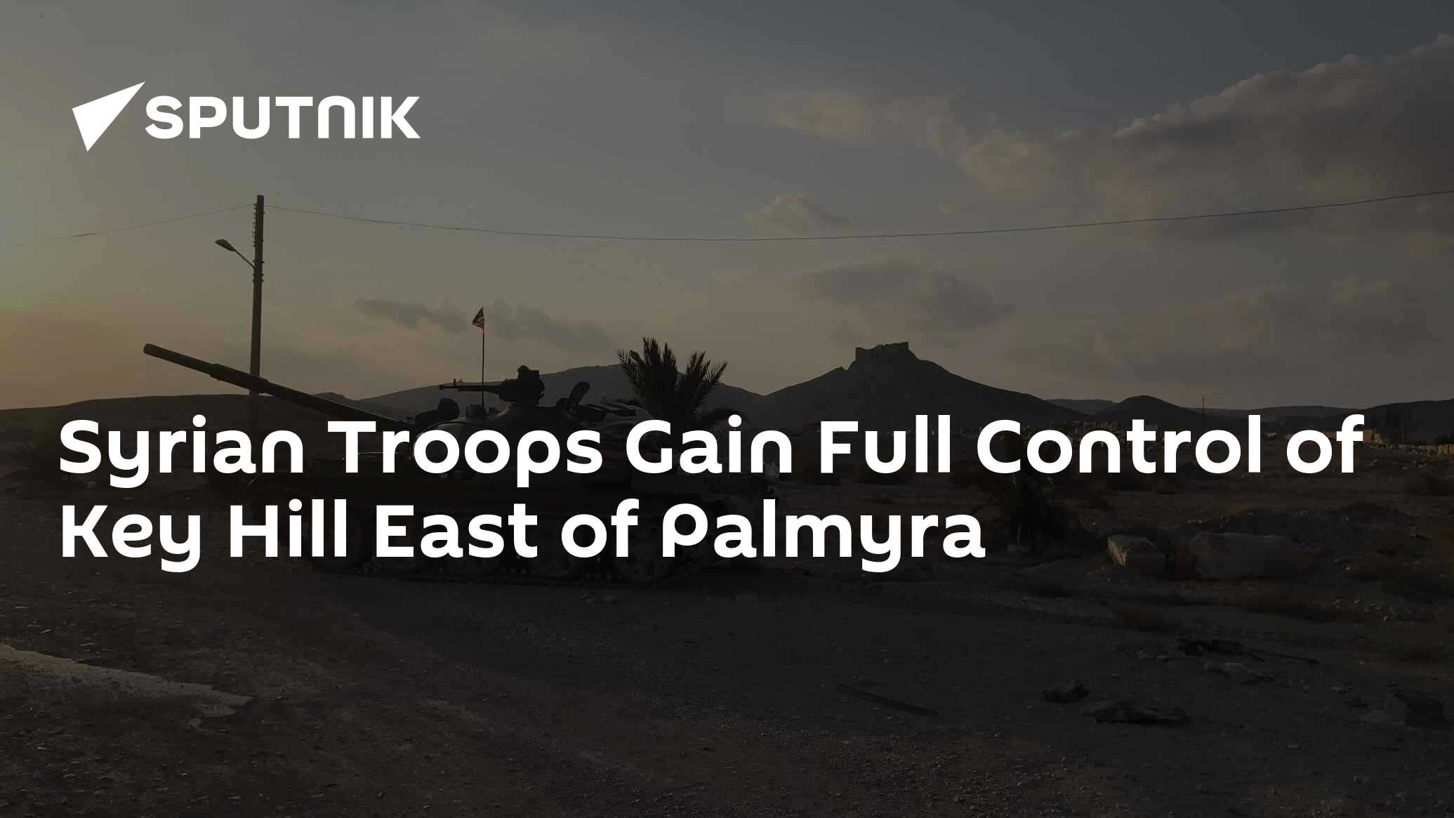 Syrian Troops Gain Full Control of Key Hill East of Palmyra - 15.03. ...