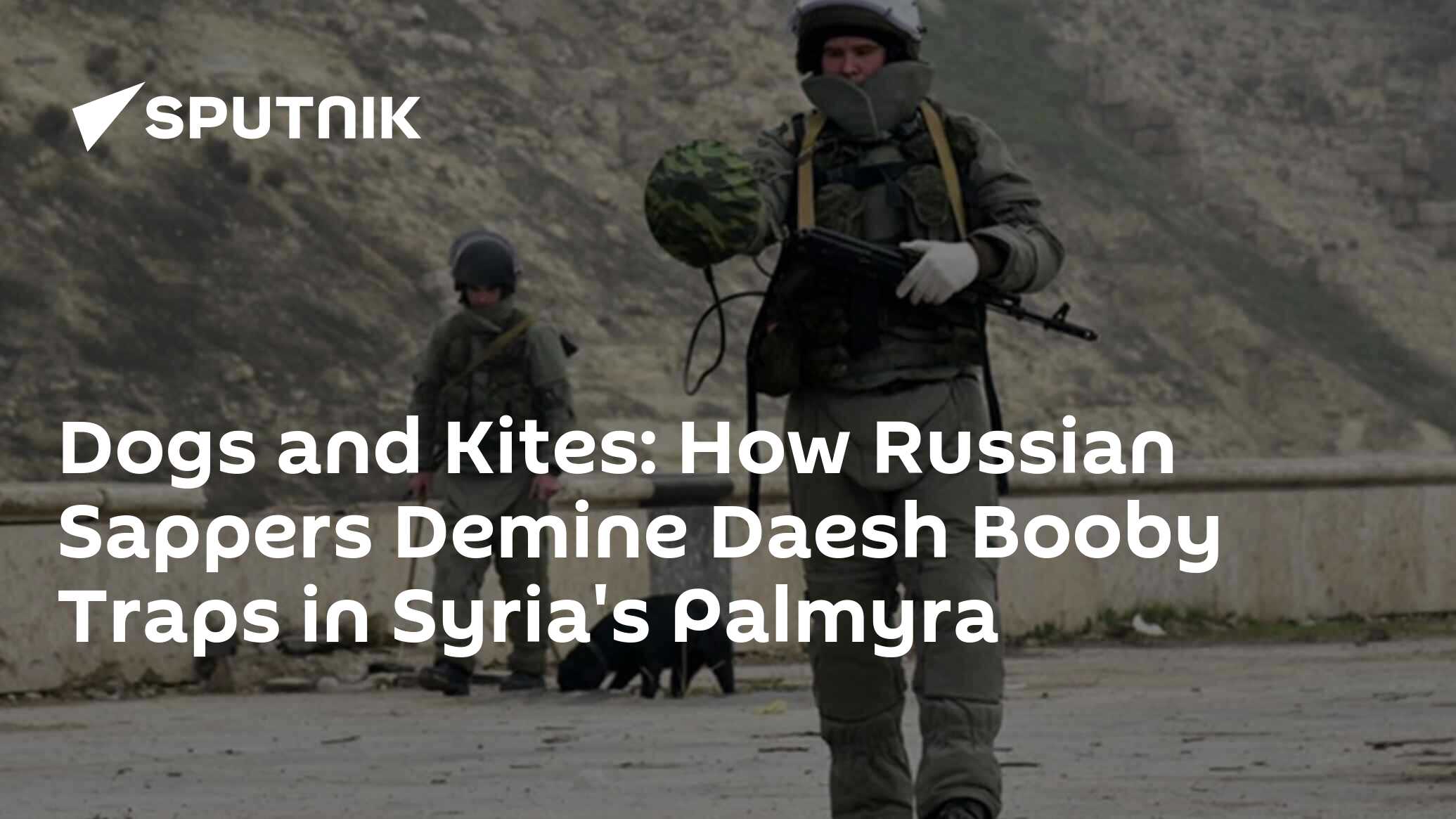 Dogs and Kites: How Russian Sappers Demine Daesh Booby Traps in Syria's ...