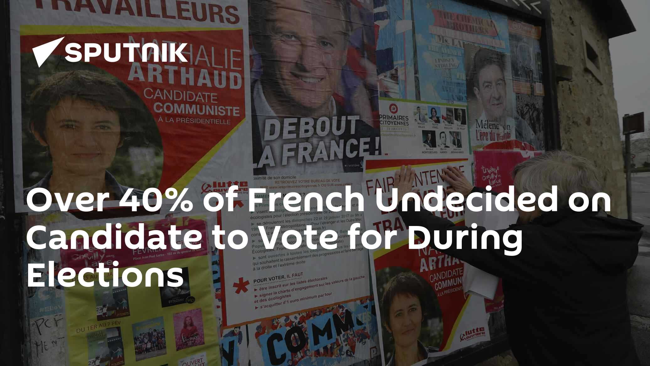 Over 40% of French Undecided on Candidate to Vote for During Elections ...