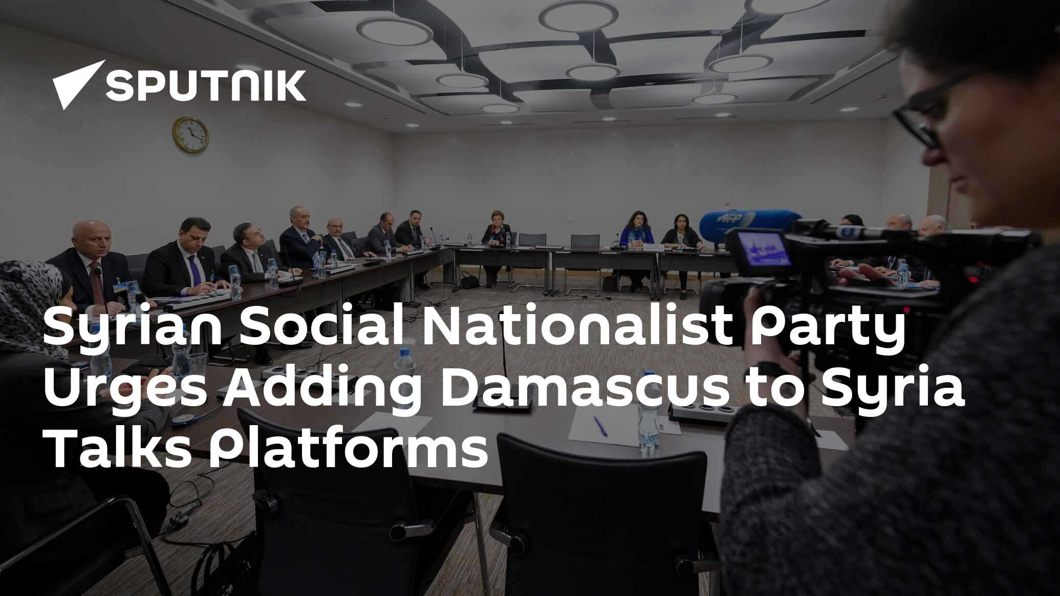 Syrian Social Nationalist Party Urges Adding Damascus to Syria Talks ...