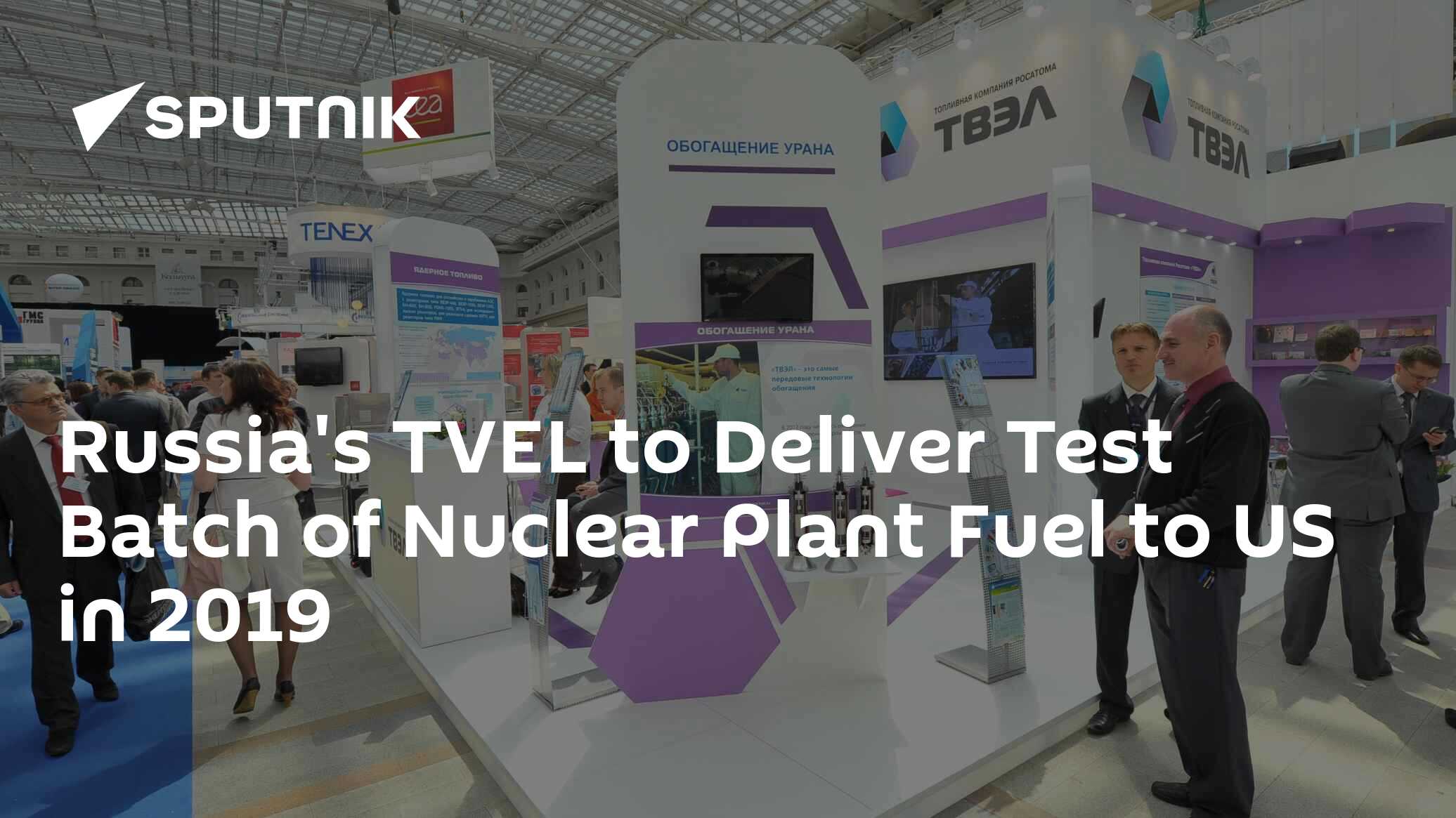 Russia's TVEL to Deliver Test Batch of Nuclear Plant Fuel to US in 2019 ...