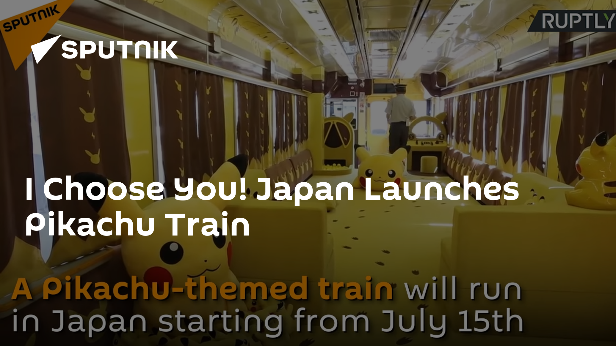I Choose You! Japan Launches Pikachu Train - 11.07.2017, Sputnik ...