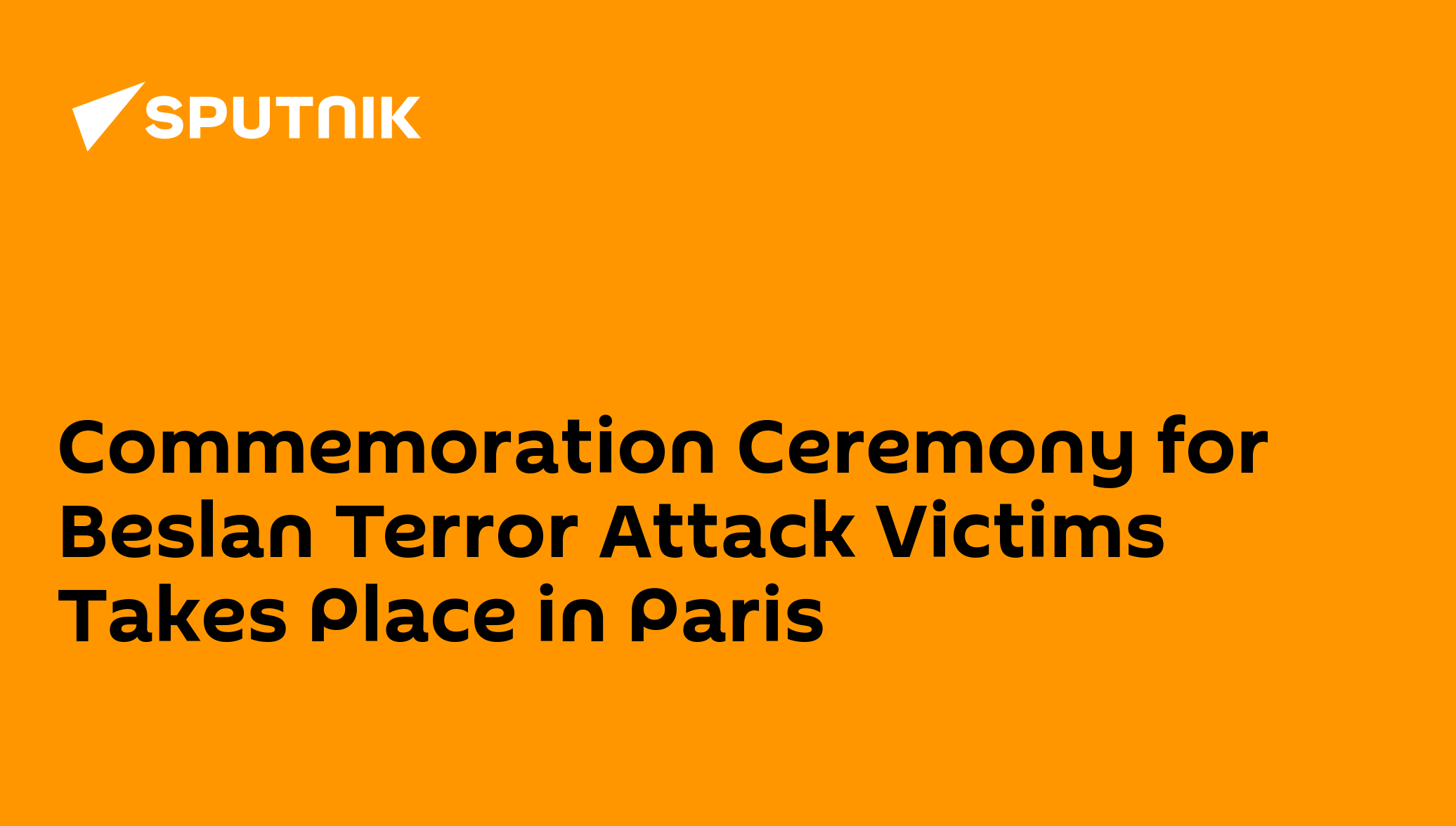 Commemoration Ceremony for Beslan Terror Attack Victims Takes Place in ...