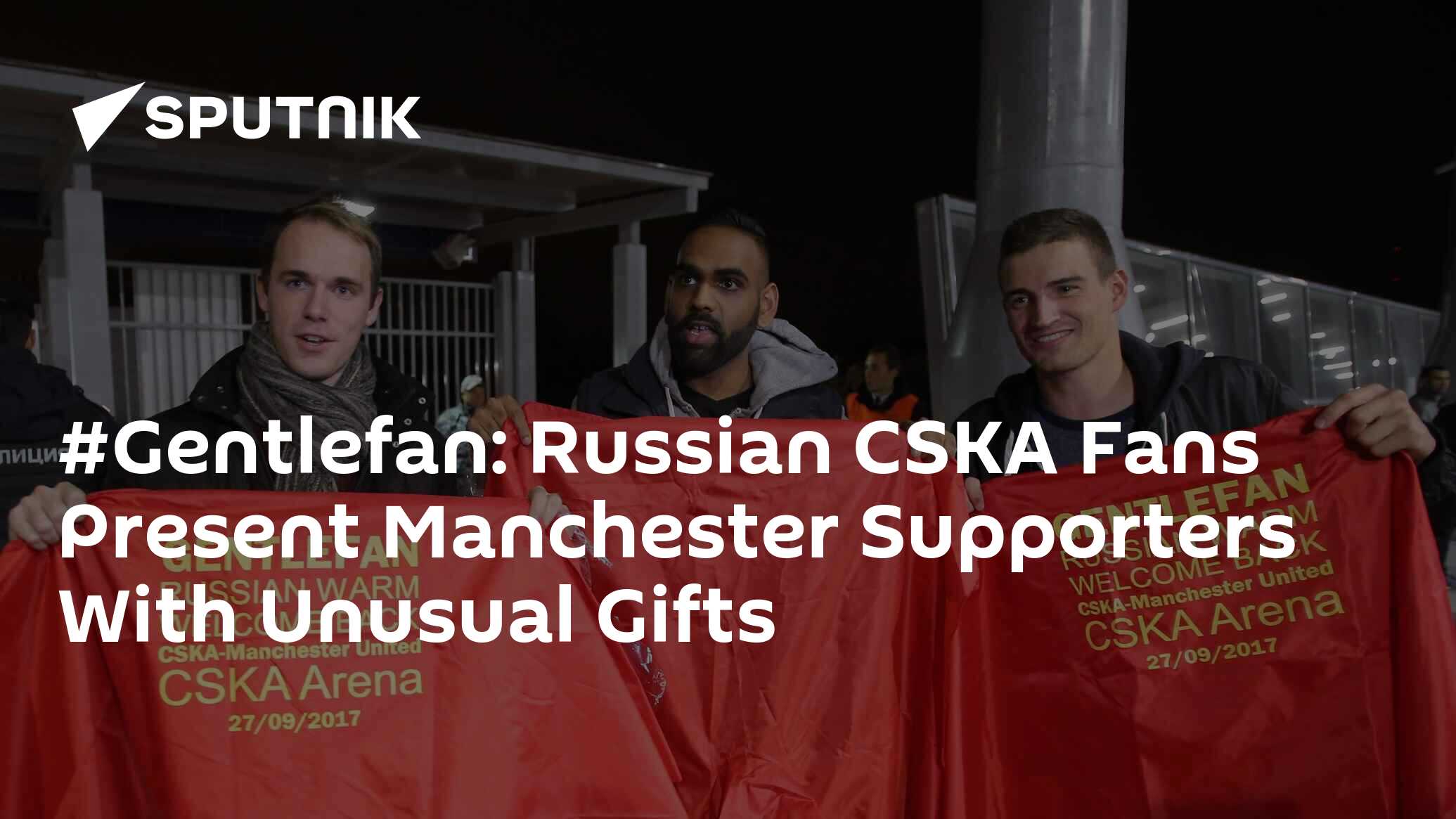 #Gentlefan: Russian CSKA Fans Present Manchester Supporters With ...