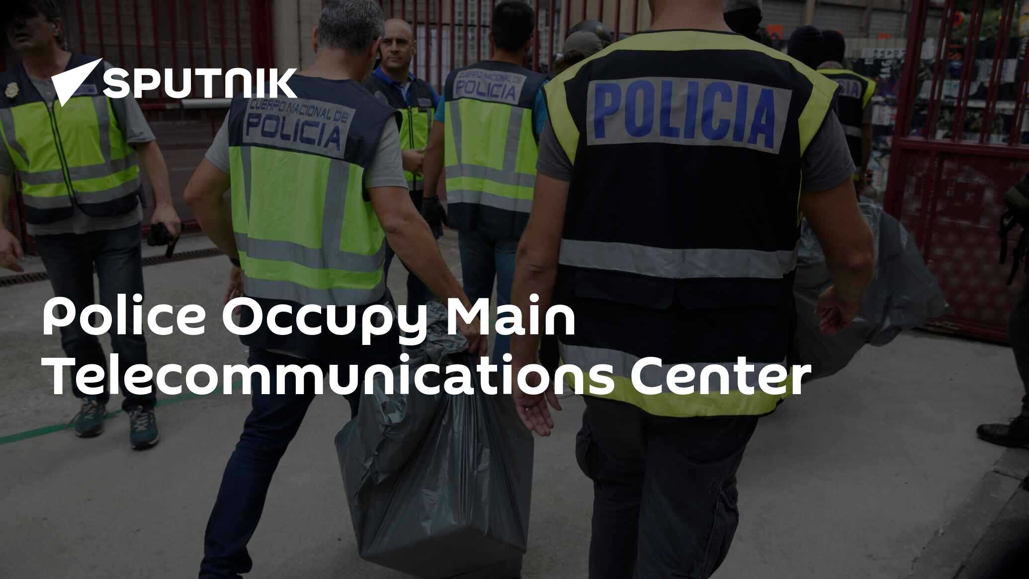 Police Occupy Main Telecommunications Center - 01.10.2017, Sputnik ...