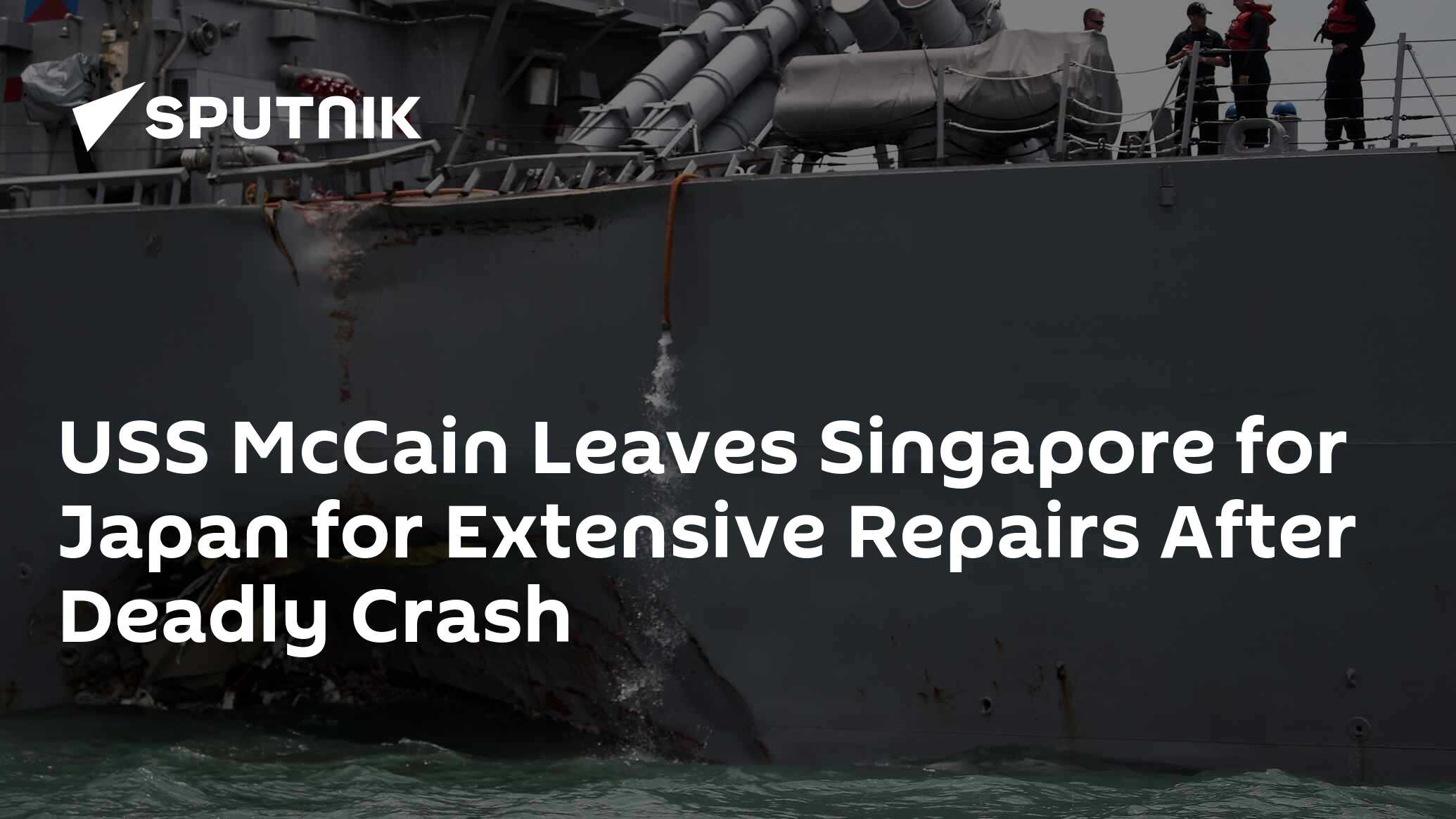 USS McCain Leaves Singapore for Japan for Extensive Repairs After ...