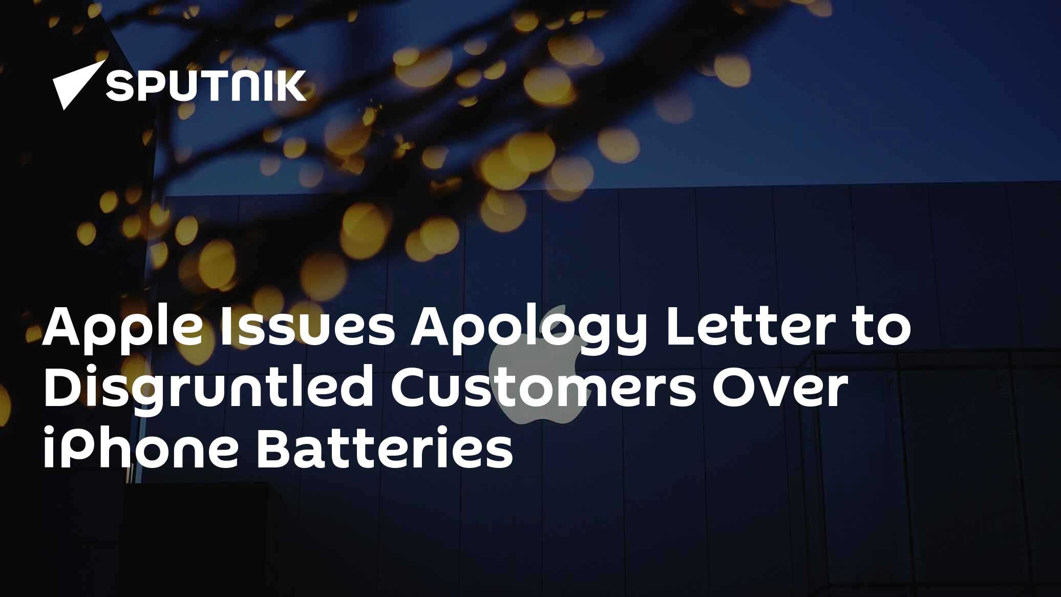 Apple Issues Apology Letter to Disgruntled Customers Over iPhone ...