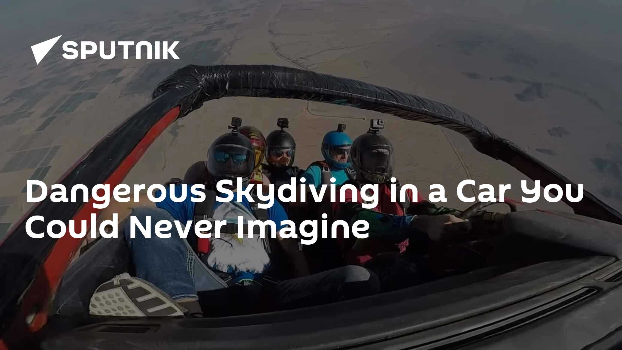 Dangerous Skydiving in a Car You Could Never Imagine - 24.01.2018 ...