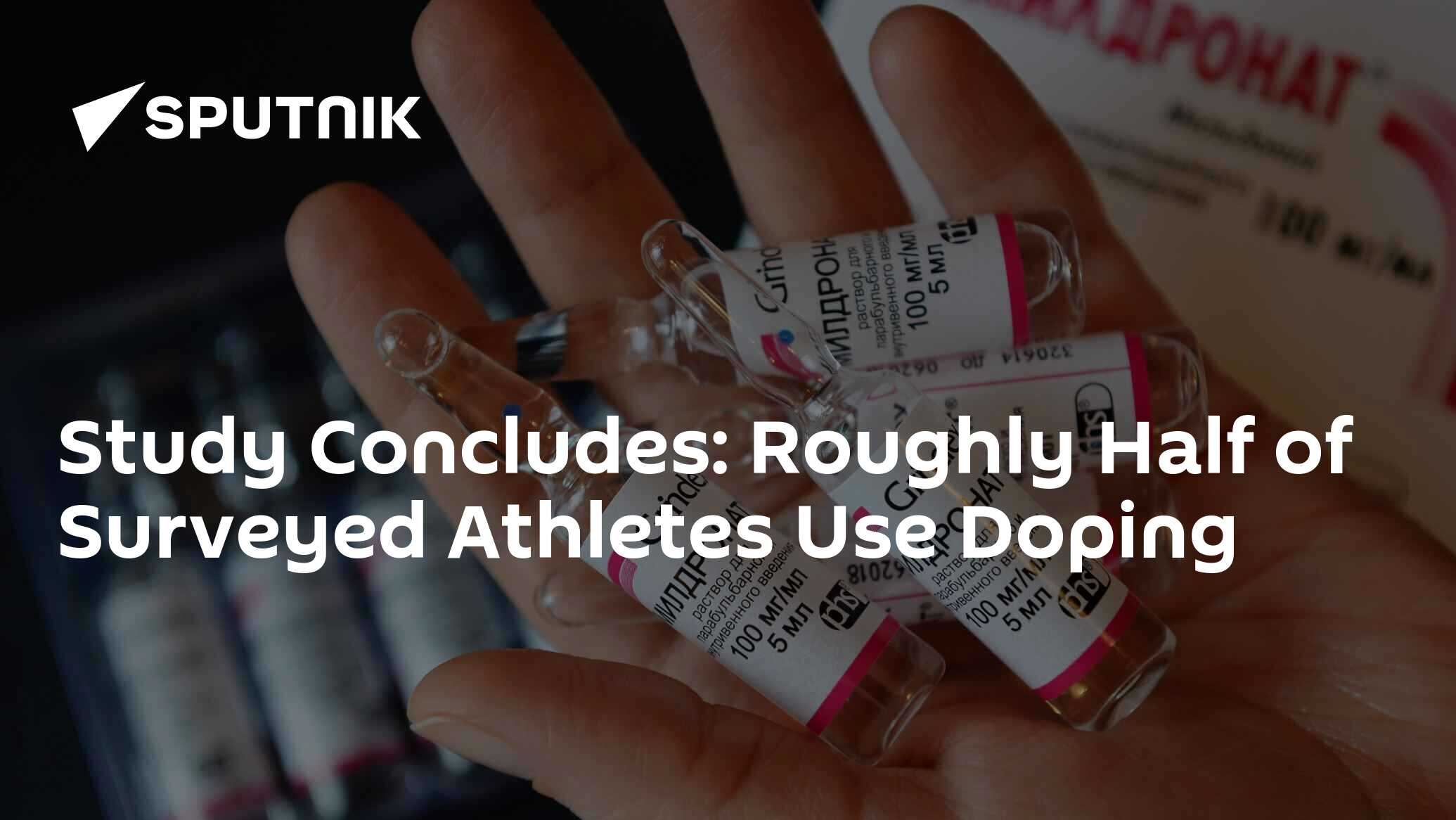 Study Concludes: Roughly Half of Surveyed Athletes Use Doping - 30.01. ...