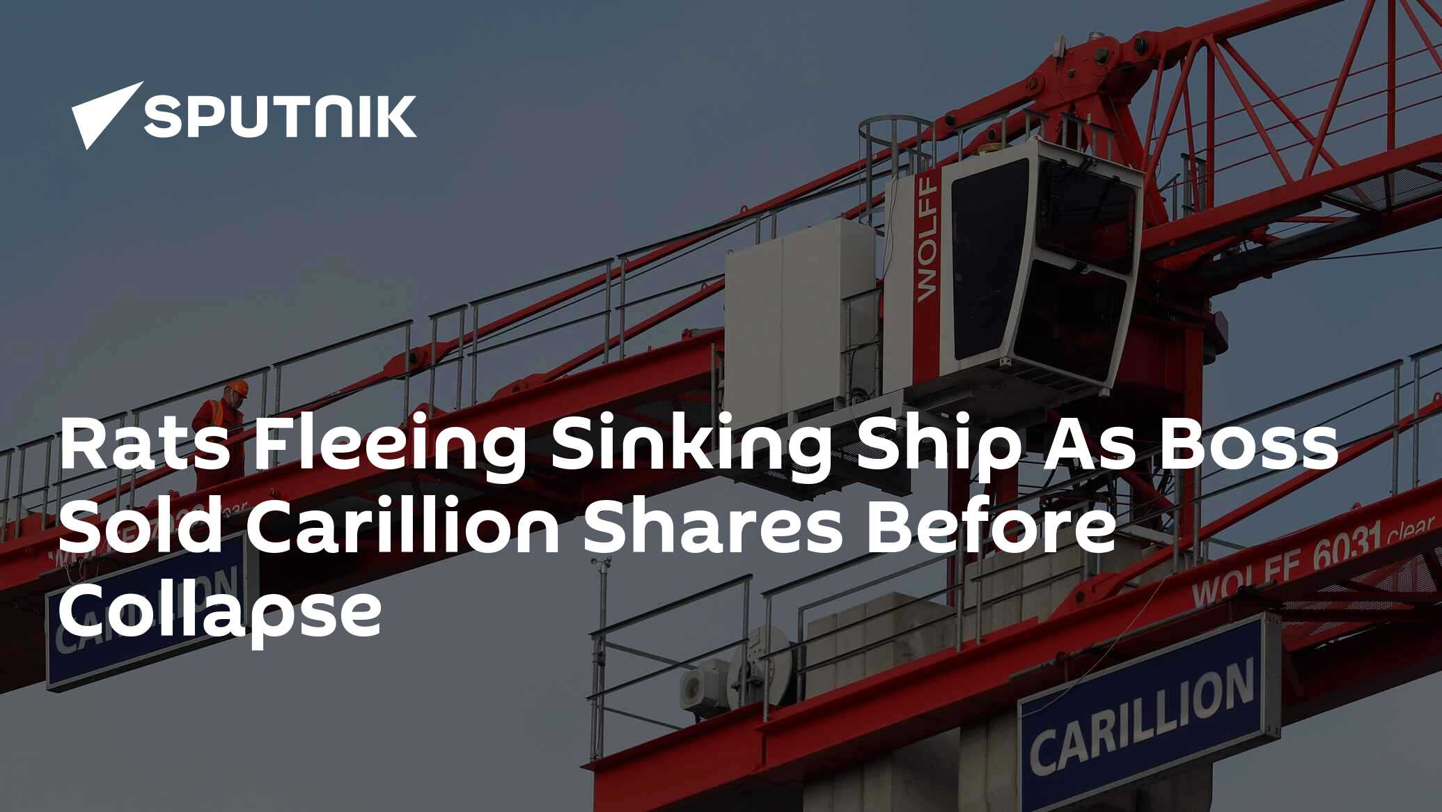 Rats Fleeing Sinking Ship As Boss Sold Carillion Shares Before Collapse ...