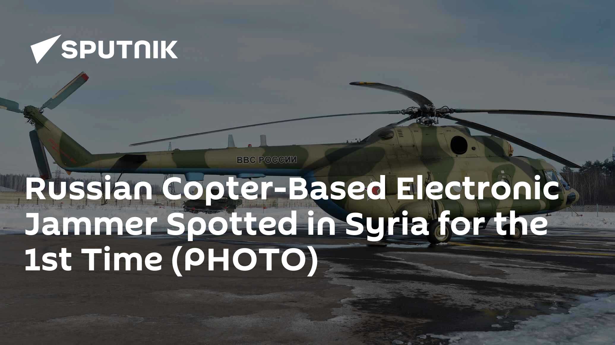 Russian Copter-Based Electronic Jammer Spotted in Syria for the 1st ...
