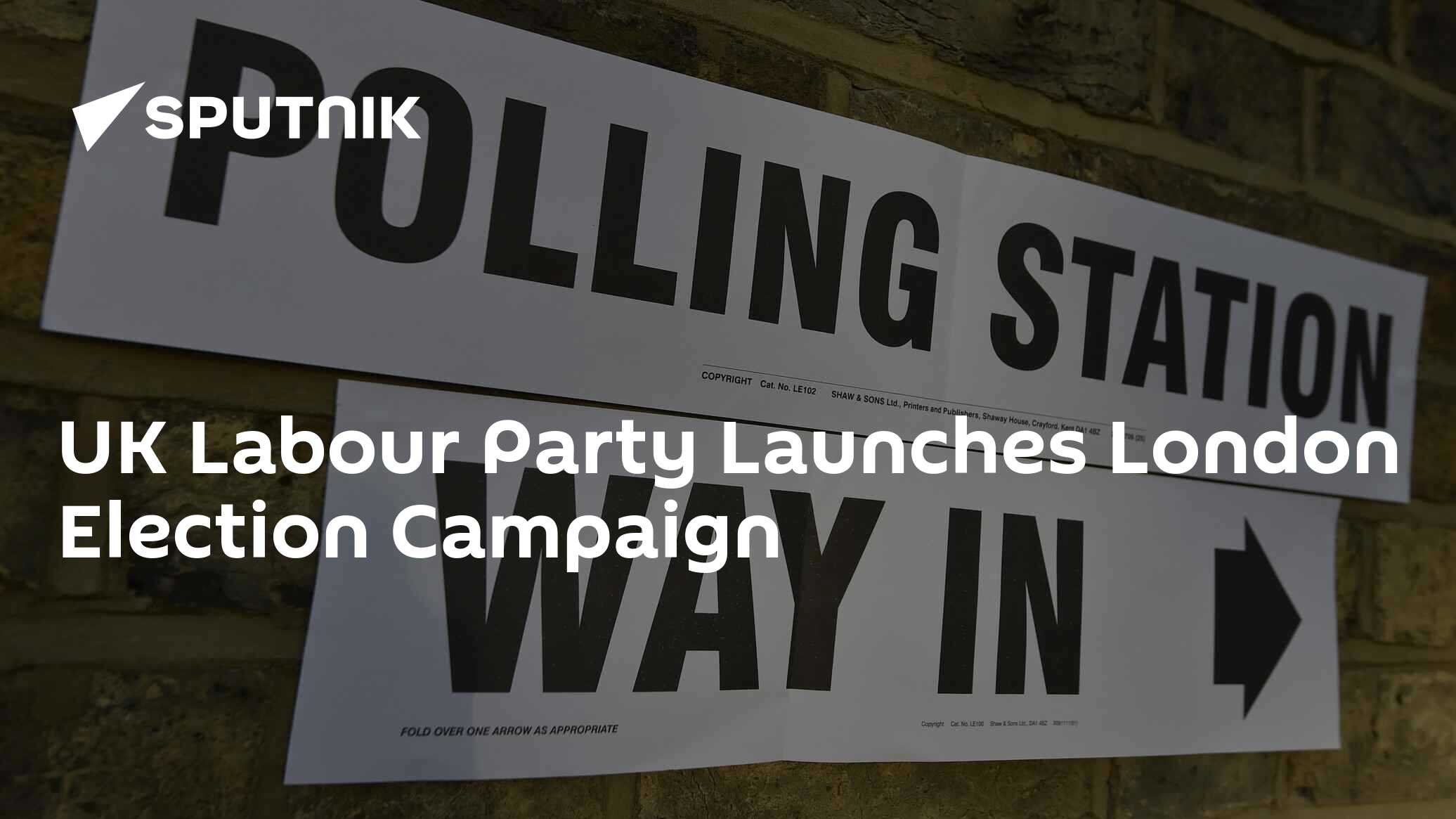 UK Labour Party Launches London Election Campaign - 09.04.2018, Sputnik ...