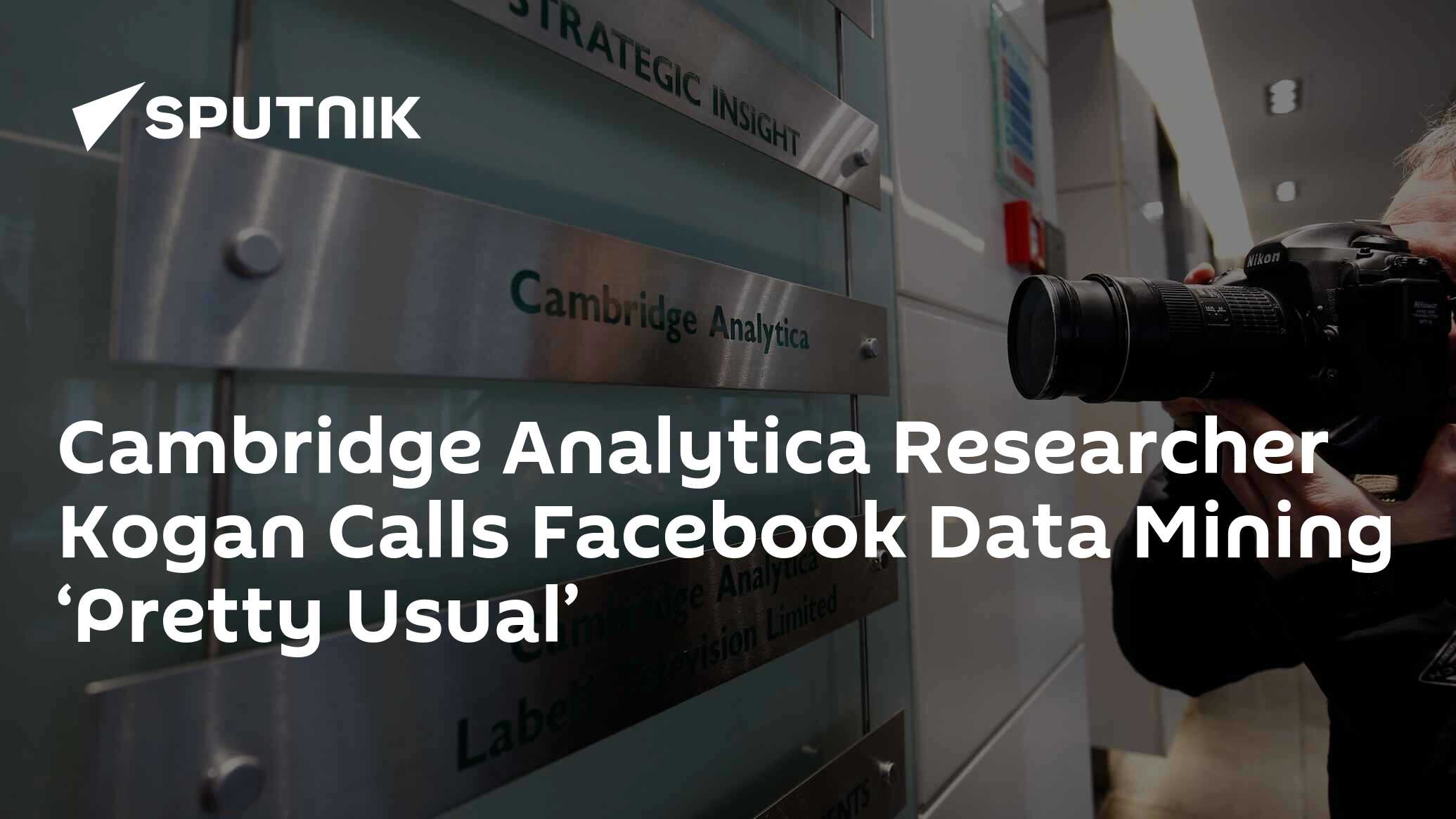 Cambridge Analytica Researcher Kogan Calls Facebook Data Mining ‘Pretty ...