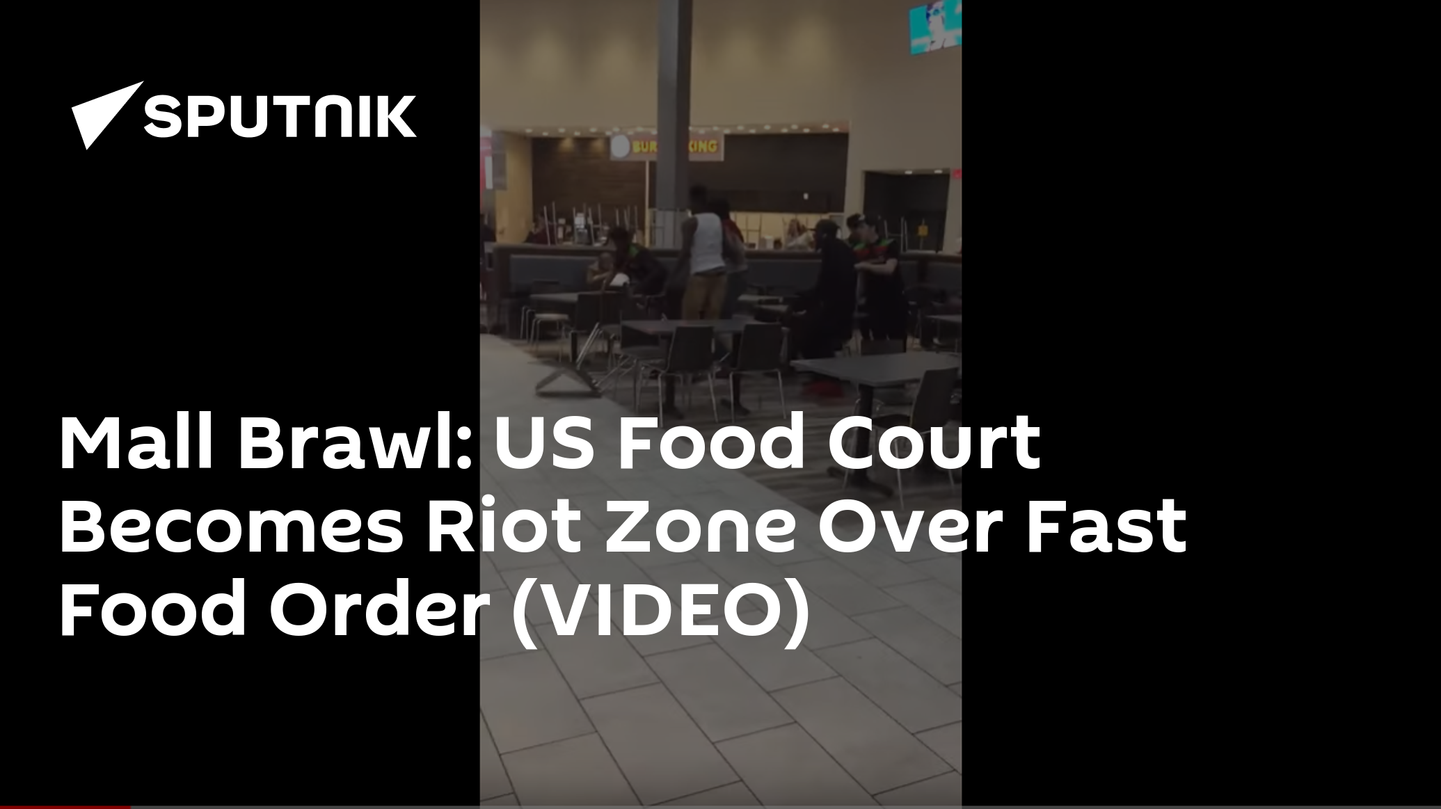 Mall Brawl: US Food Court Becomes Riot Zone Over Fast Food Order (VIDEO ...