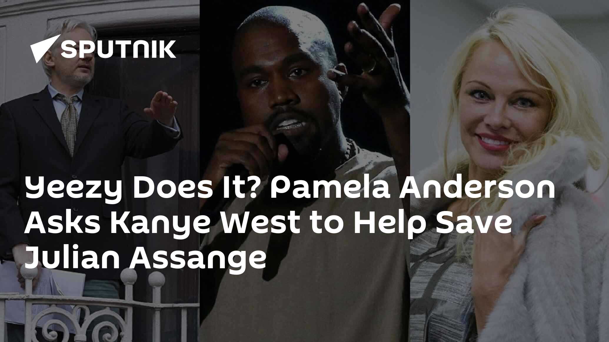 Yeezy Does It? Pamela Anderson Asks Kanye West to Help Save Julian ...